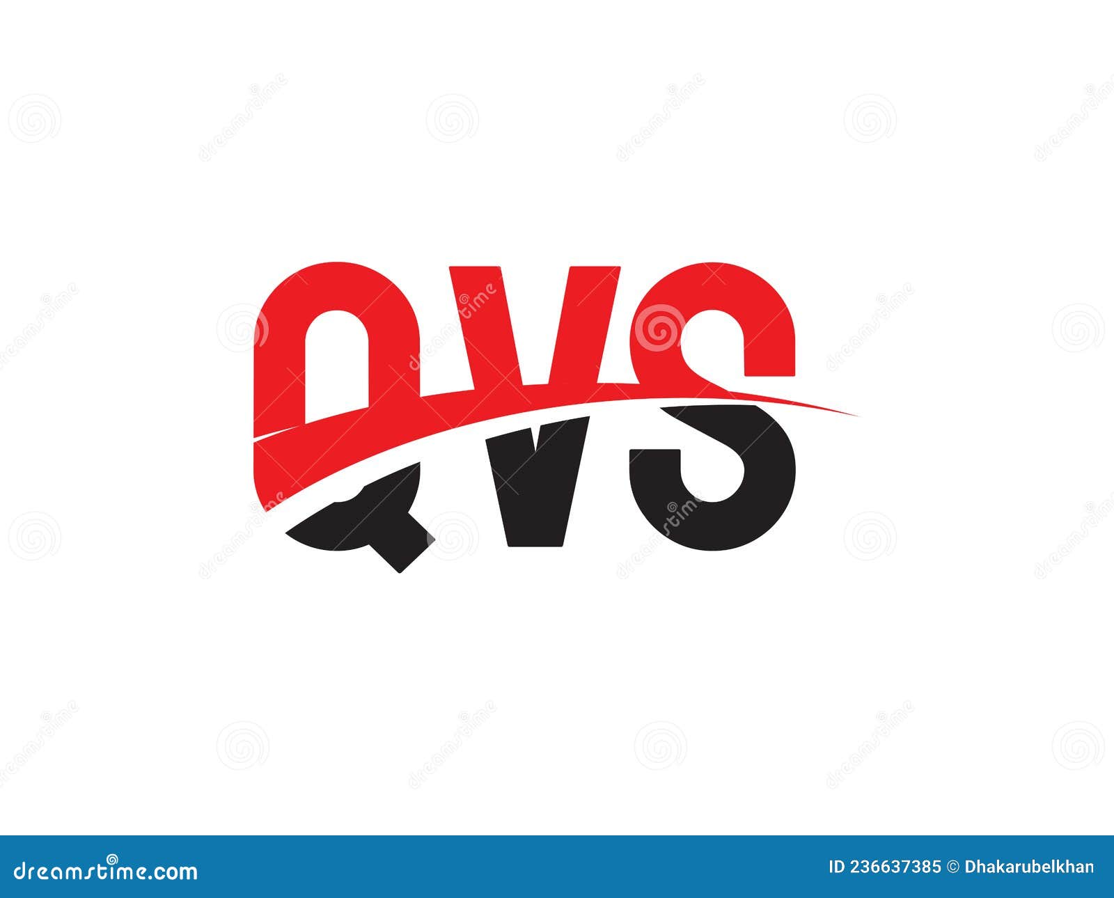 QVS Letter Initial Logo Design Vector Illustration Stock Vector ...