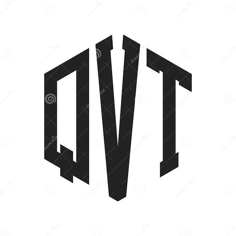 QVT Logo Design. Initial Letter QVT Monogram Logo Using Hexagon Shape ...