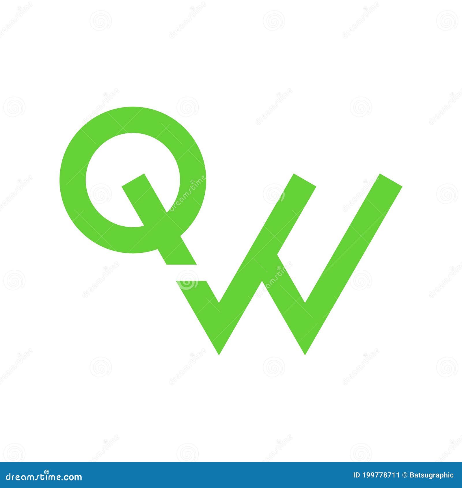 Qw Initial Letter Vector Logo Icon Stock Vector - Illustration of ...