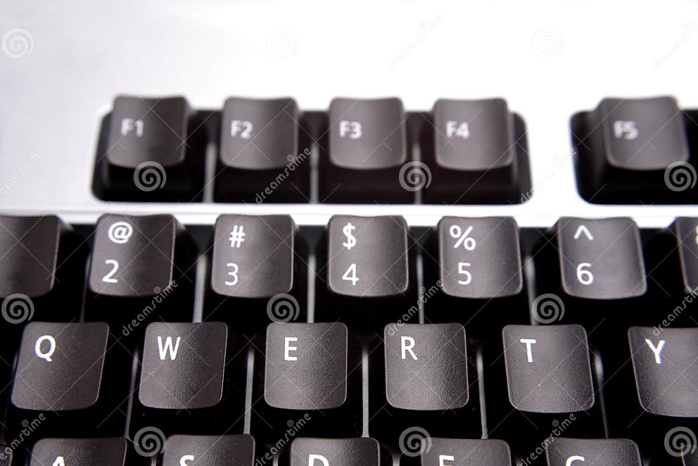 QWERTY foto de archivo. Imagen de entrada, ordenador, detalle - 3747026