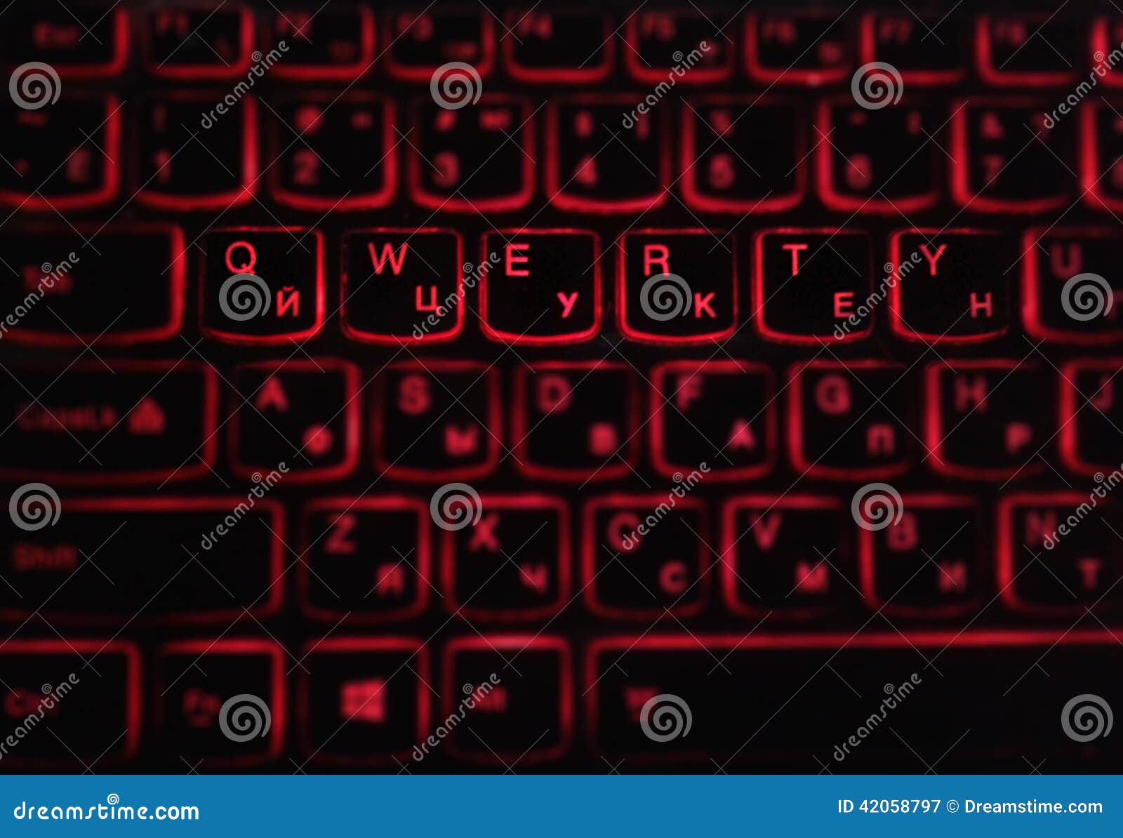 Qwerty ilustração stock. Ilustração de teclado, clique - 42058797