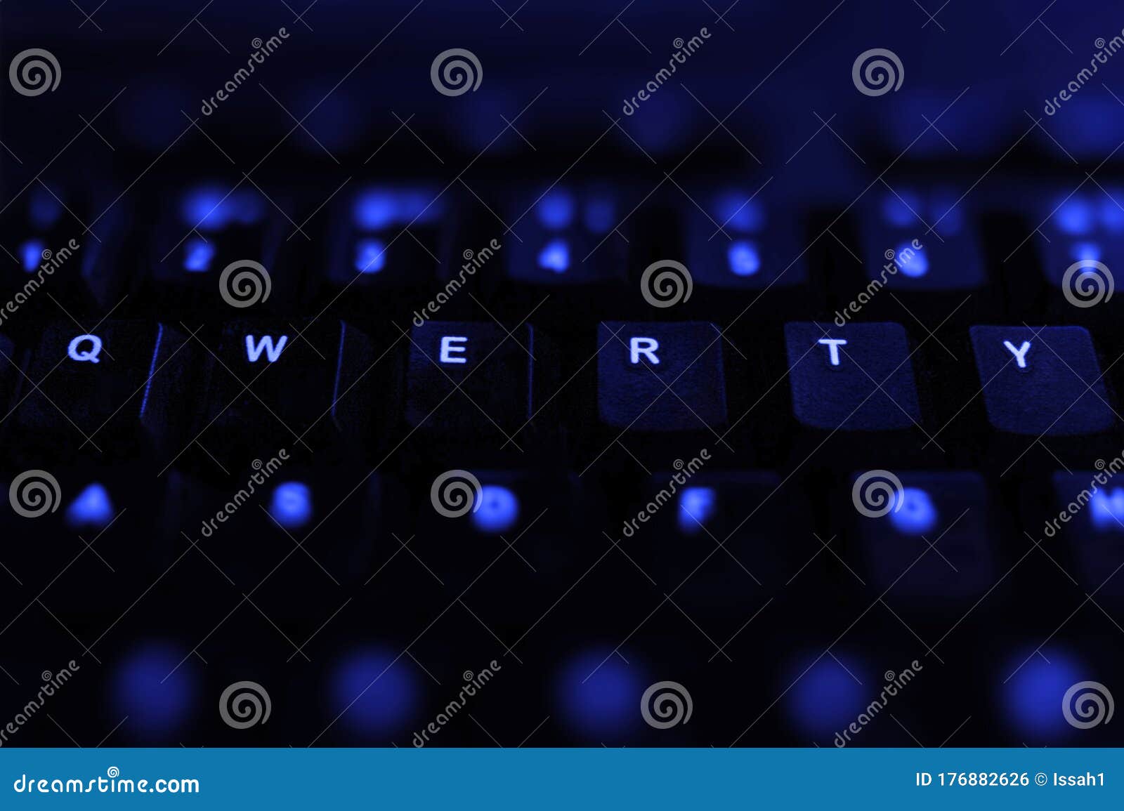 Black Qwerty Keyboard With US English Layout - Stock Vector ...