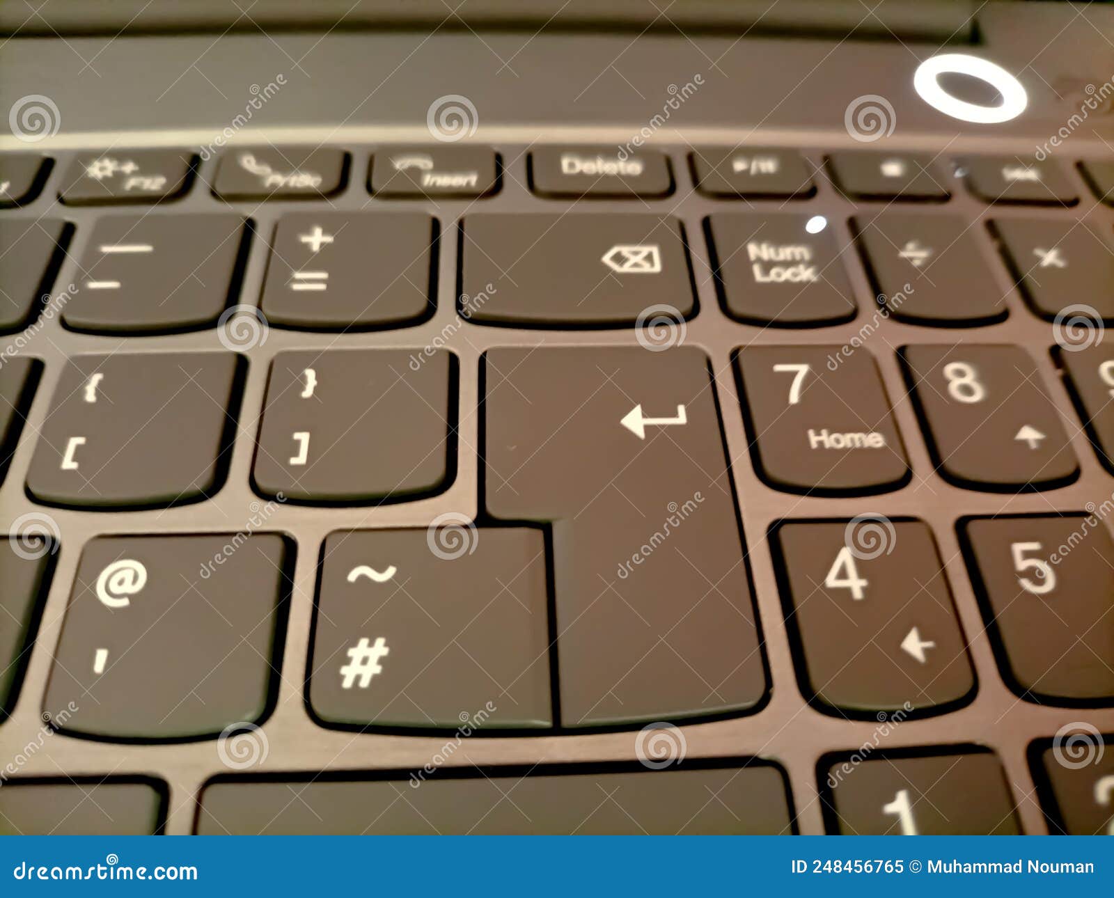 Qwerty Keyboard Top View, Pc Keypad, Enter Button of Keyboard Stock ...