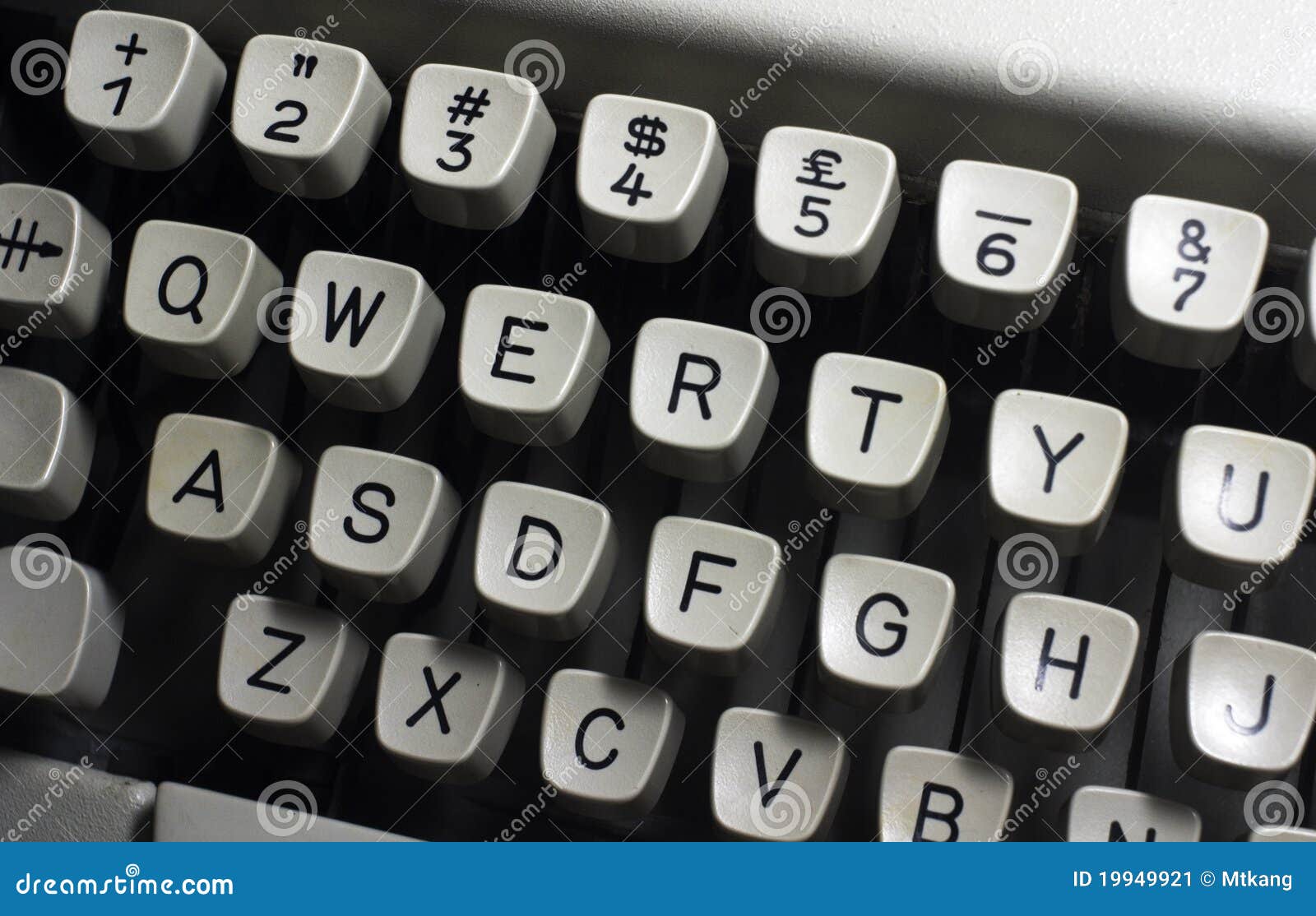 Qwerty keys stock image. Image of typewriter, educate - 19949921