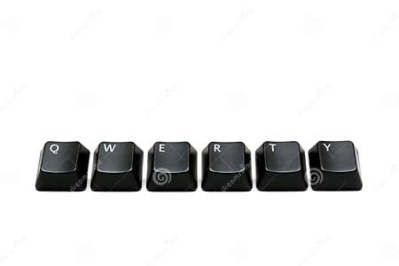Qwerty keys stock image. Image of detail, input, standard - 221223