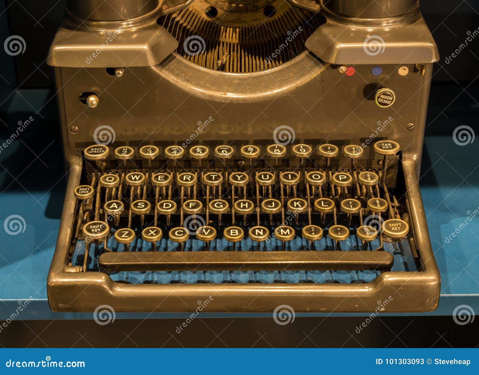 The Keys Of An Old Typewriter From The 1980s Stock Image ...