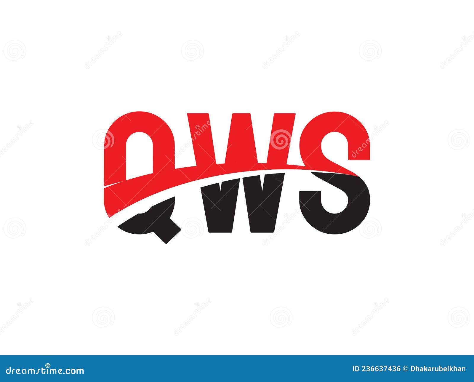 QWS Letter Initial Logo Design Vector Illustration Stock Vector ...