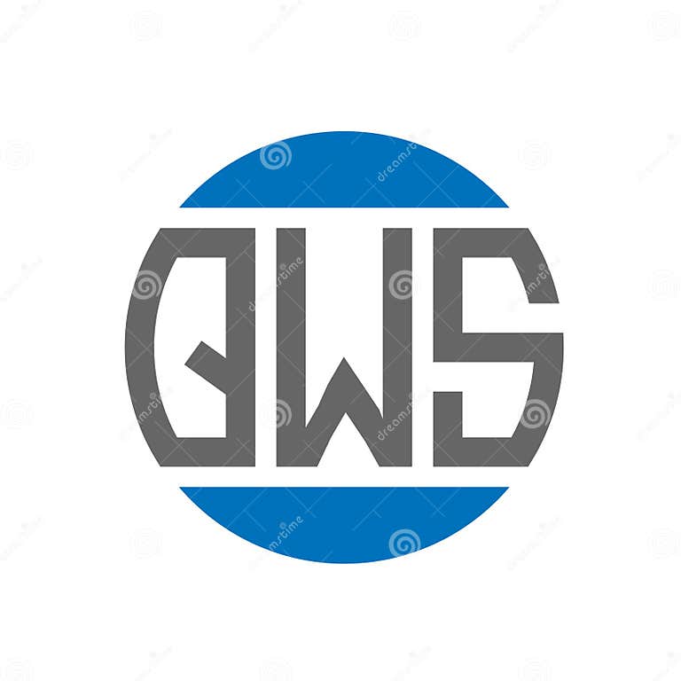 QWS Letter Logo Design on White Background. QWS Creative Initials ...