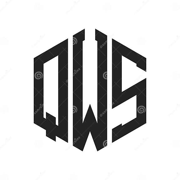 QWS Logo Design. Initial Letter QWS Monogram Logo Using Hexagon Shape ...