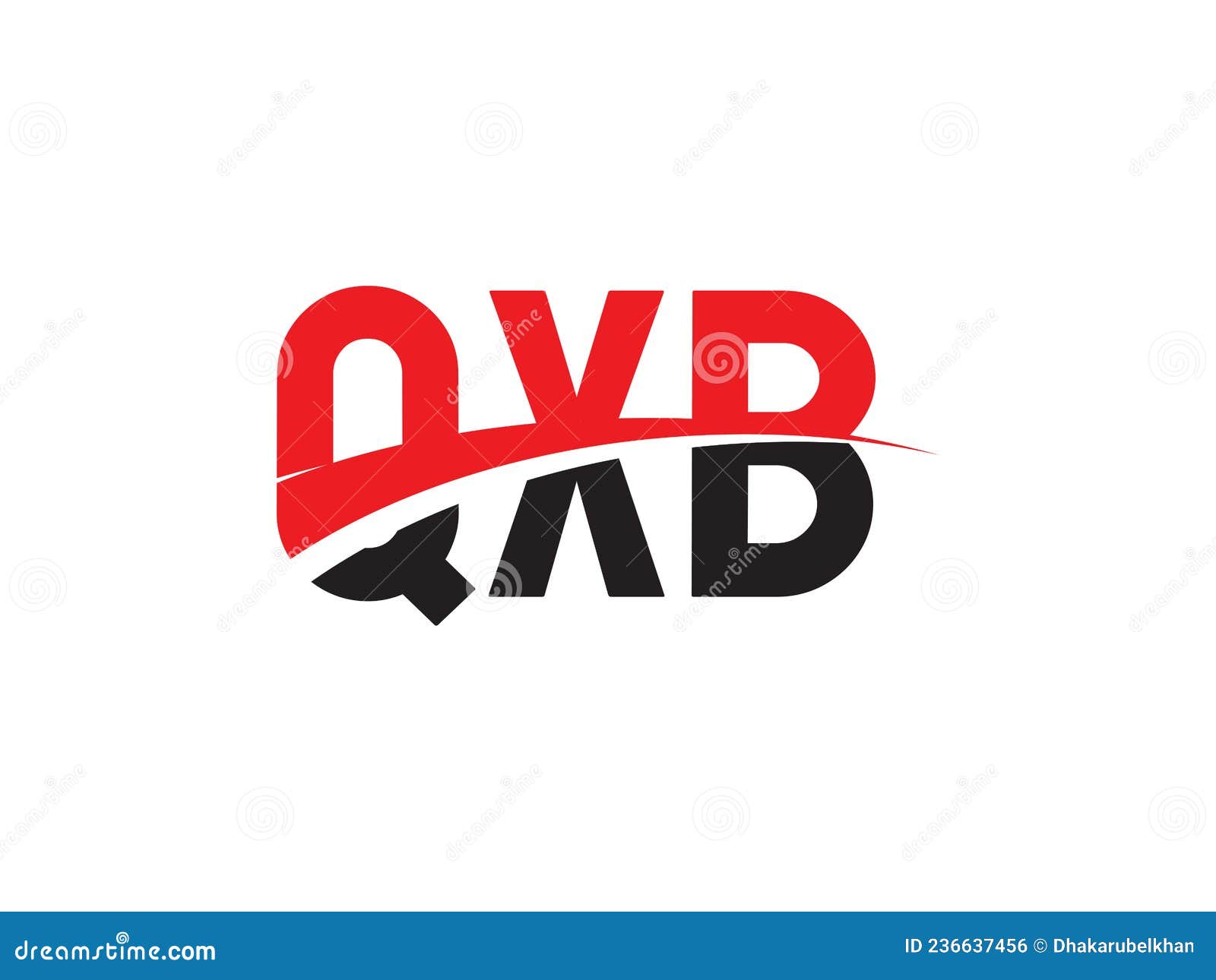 QXB Letter Initial Logo Design Vector Illustration Stock Vector ...
