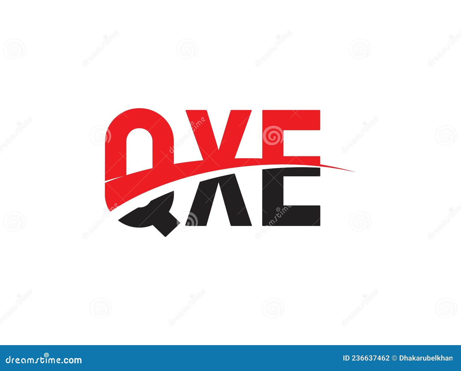 QXE Letter Initial Logo Design Vector Illustration Stock Vector ...