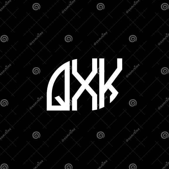 QXK Letter Logo Design on Black Background.QXK Creative Initials Letter ...