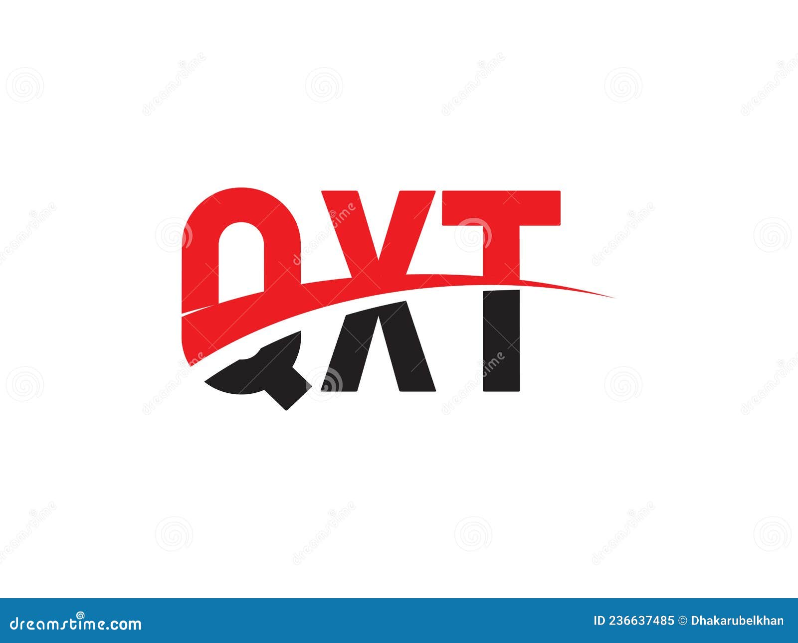 QXT Letter Initial Logo Design Vector Illustration Stock Vector ...