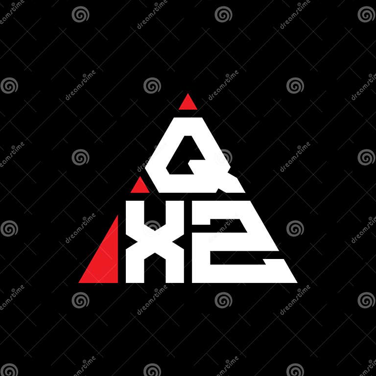 QXZ Triangle Letter Logo Design with Triangle Shape. QXZ Triangle Logo ...