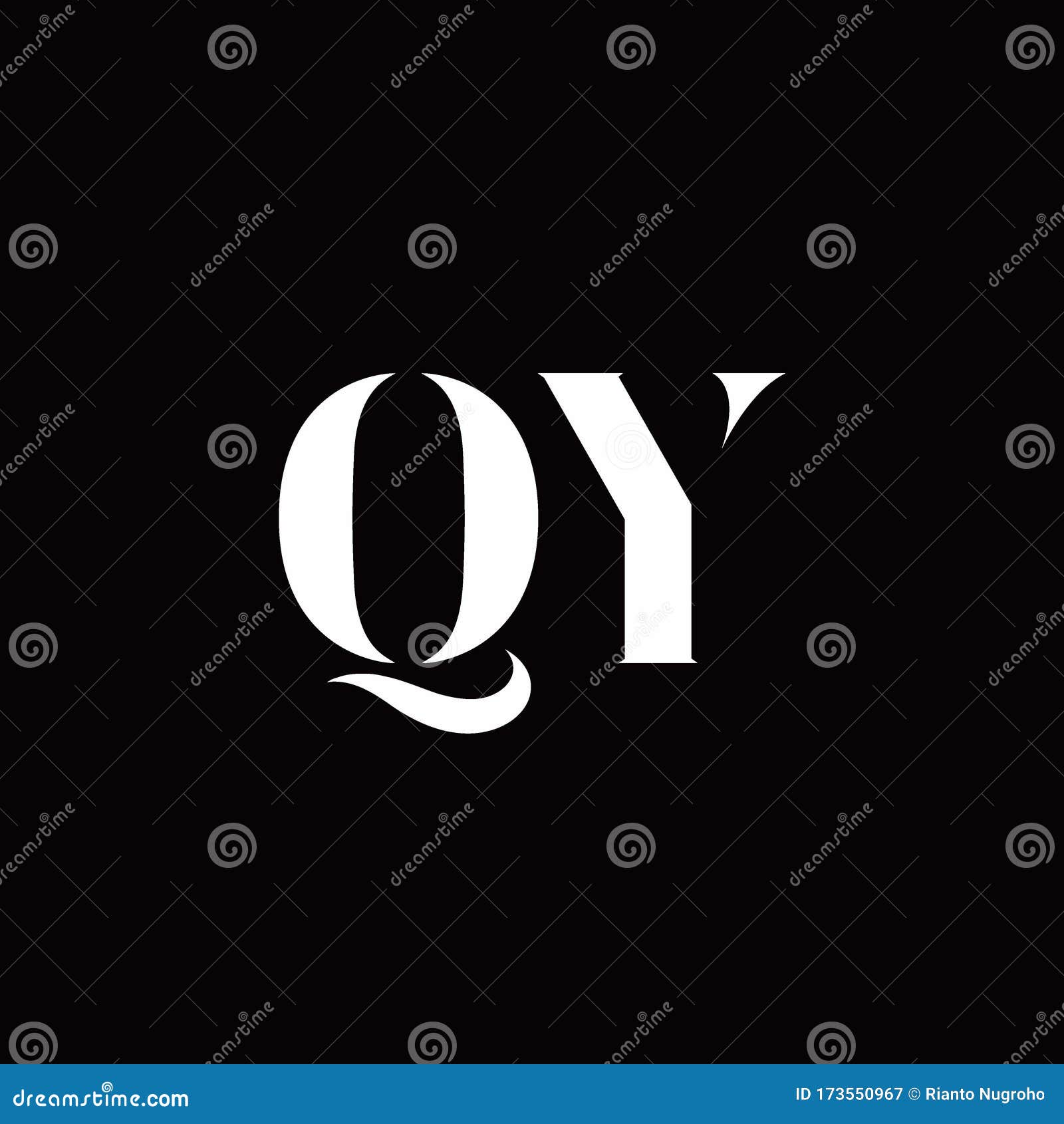 QY Logo Letter Initial Logo Designs Template Stock Vector ...