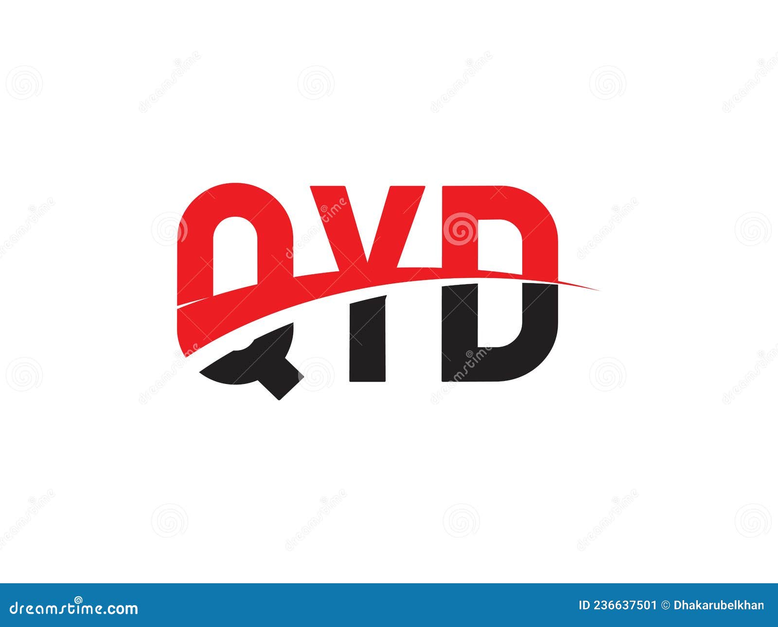 QYD Letter Initial Logo Design Vector Illustration Stock Vector ...