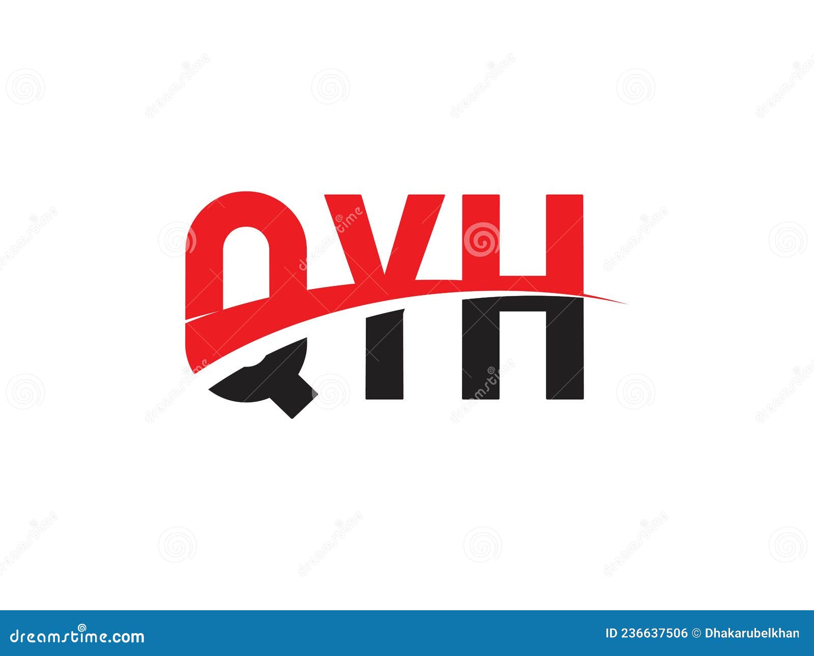 QYH Letter Initial Logo Design Vector Illustration Stock Vector - Illustration of mark, brand ...