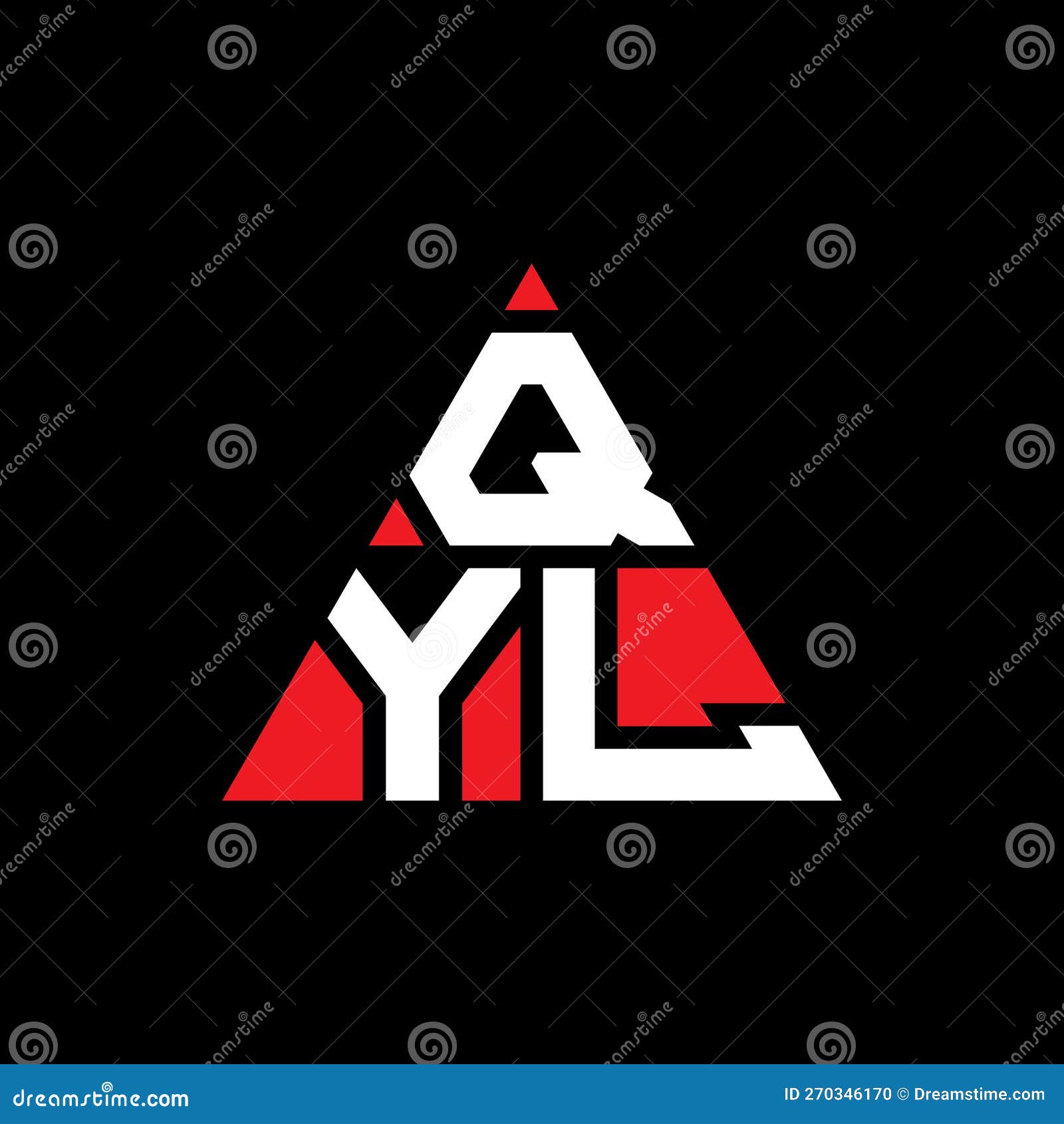 QYL Triangle Letter Logo Design with Triangle Shape. QYL Triangle Logo ...