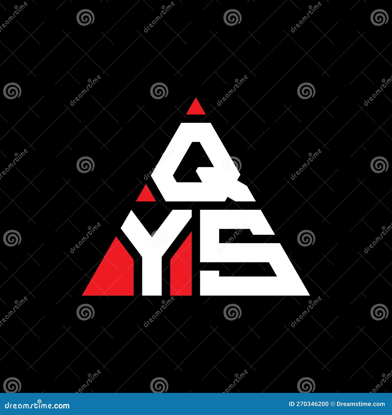 QYS Triangle Letter Logo Design with Triangle Shape. QYS Triangle Logo ...
