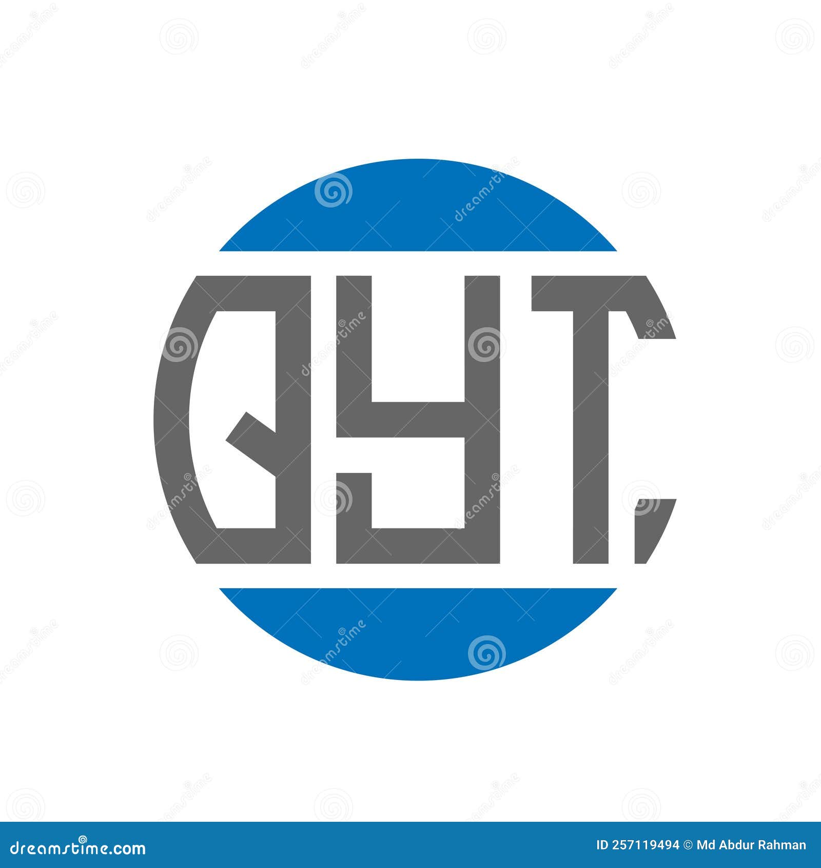 QYT Letter Logo Design on White Background. QYT Creative Initials ...