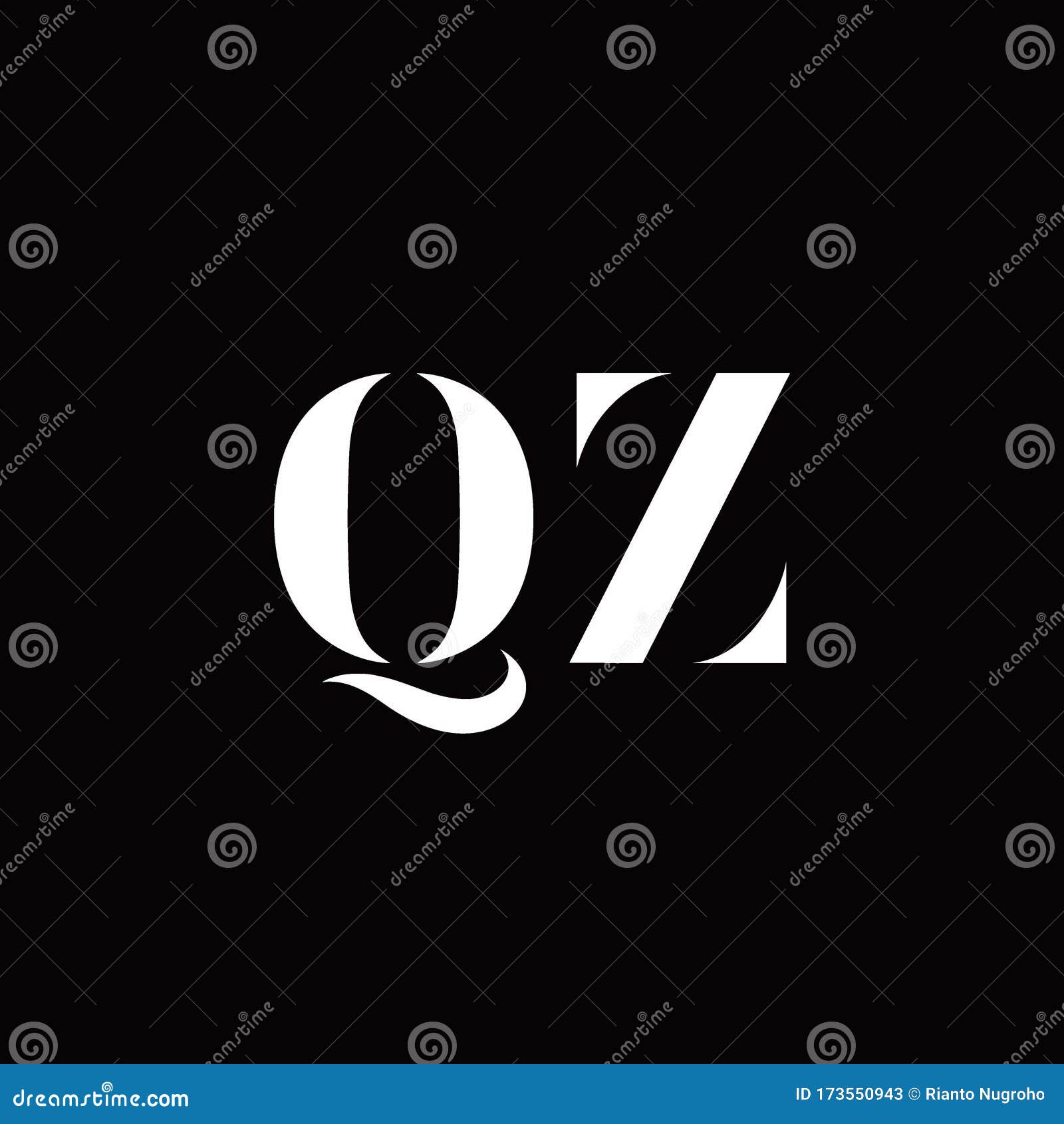 QZ Logo Letter Initial Logo Designs Template Stock Vector ...