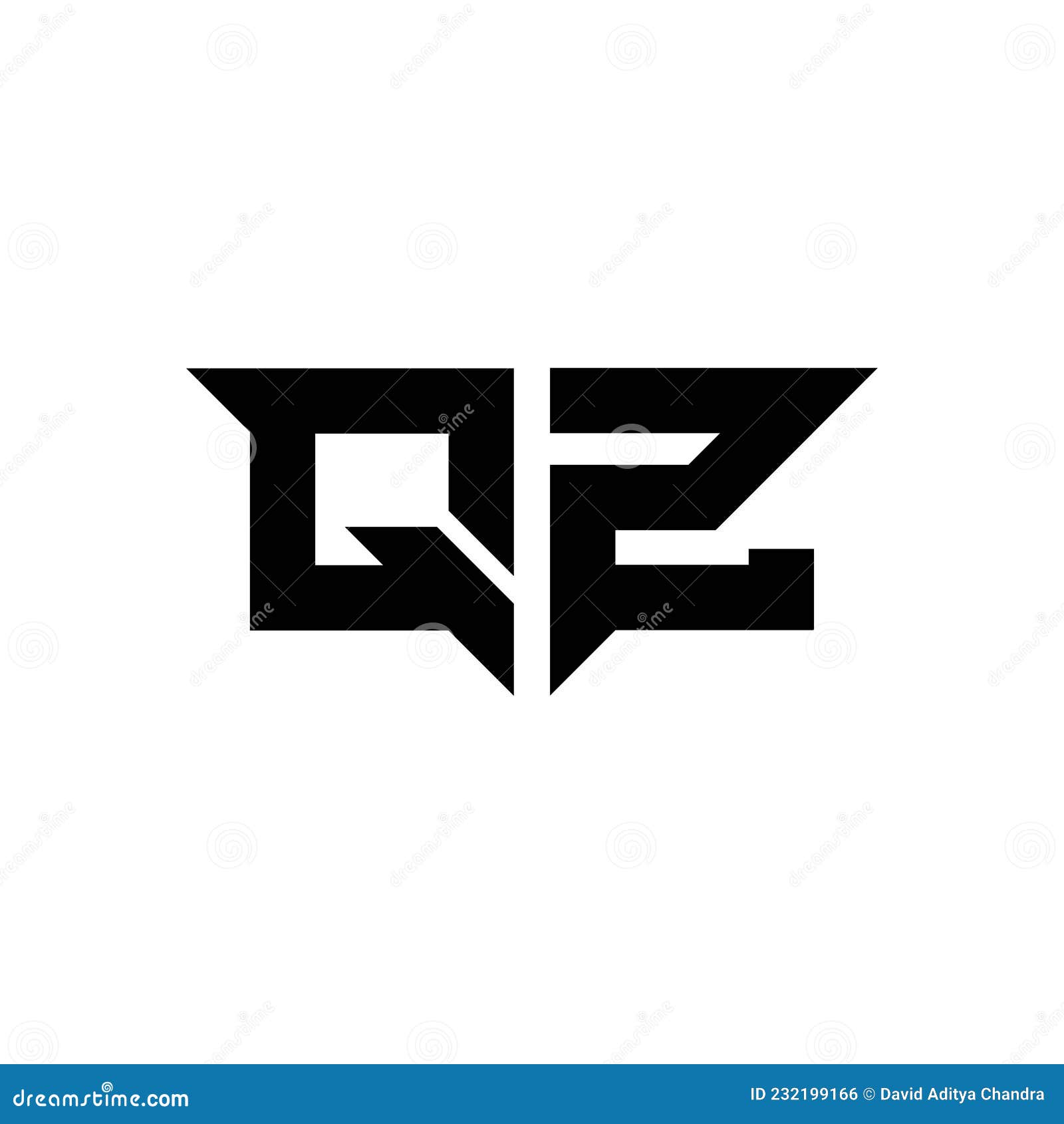 QZ Logo Monogram Design Template Stock Vector - Illustration of emblem ...