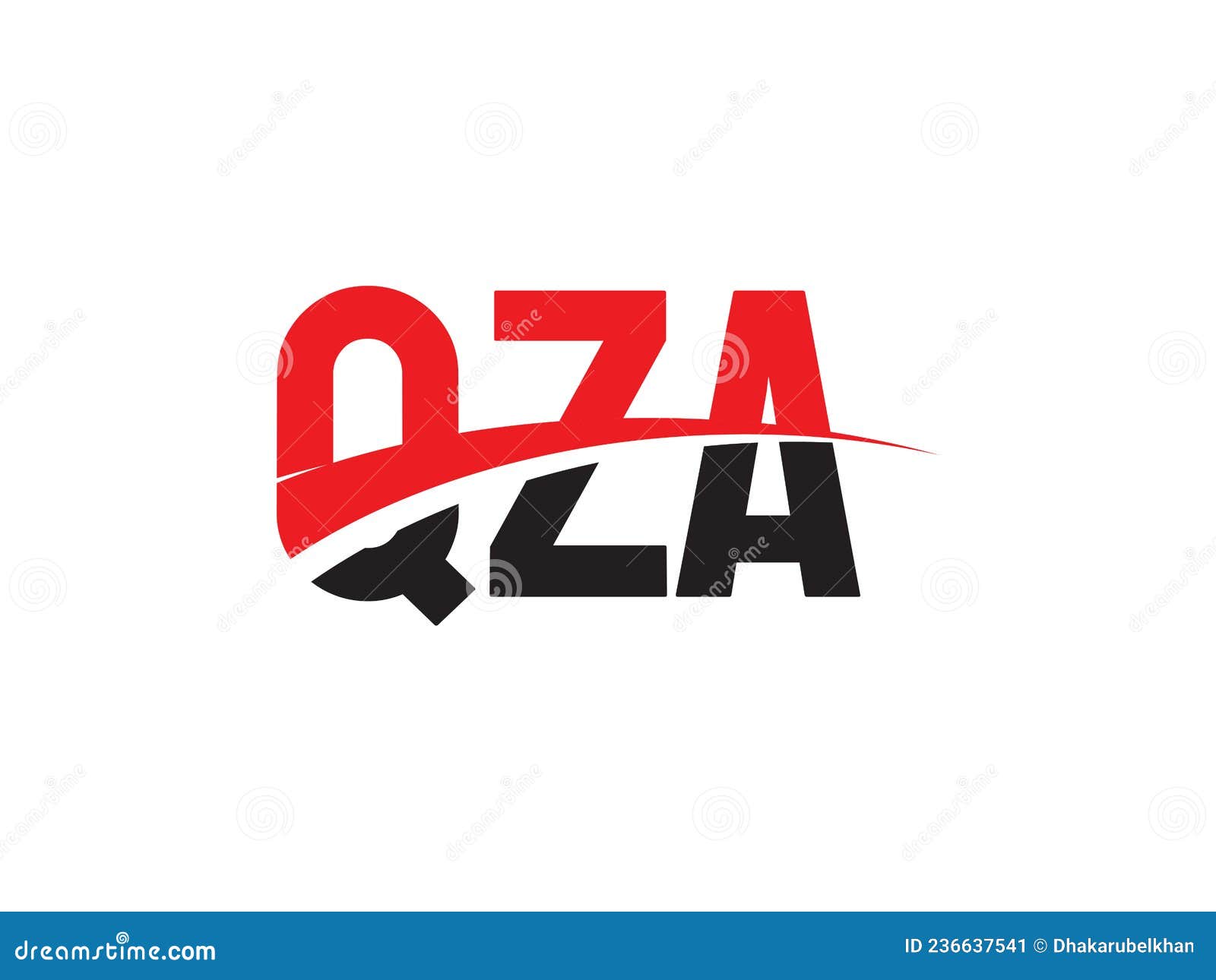 QZA Letter Initial Logo Design Vector Illustration Stock Vector ...