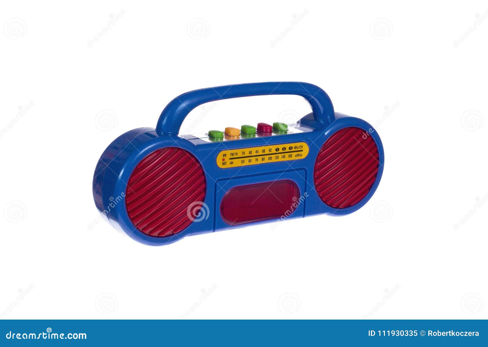 Rádio do brinquedo imagem de stock. Imagem de antena - 111930335
