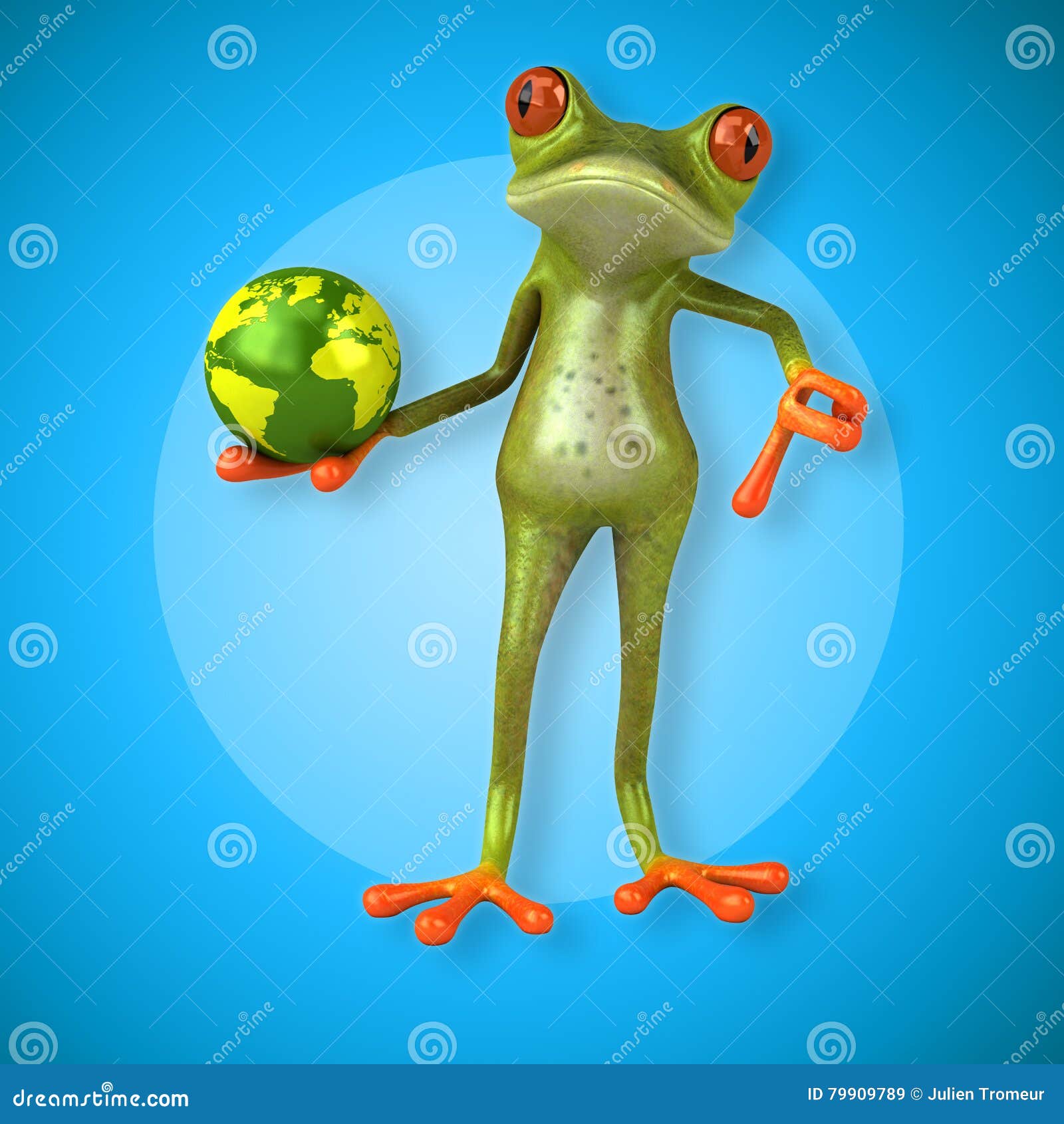 Rã do divertimento ilustração stock. Ilustração de tropical - 79909789