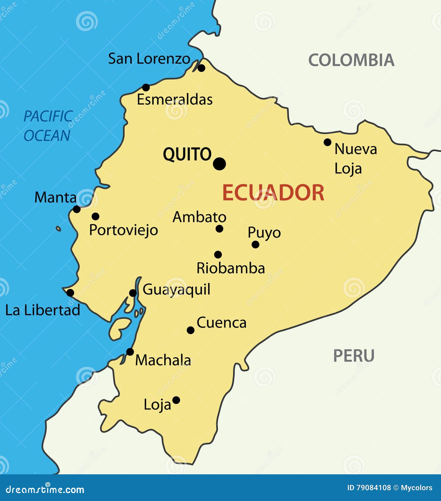 Equateur Carte