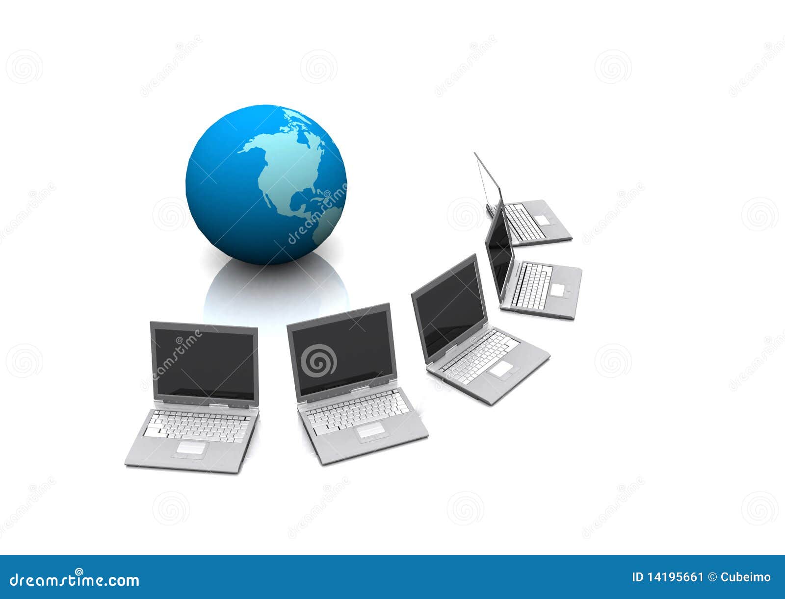 Réseau informatique global illustration stock. Illustration du monde ...