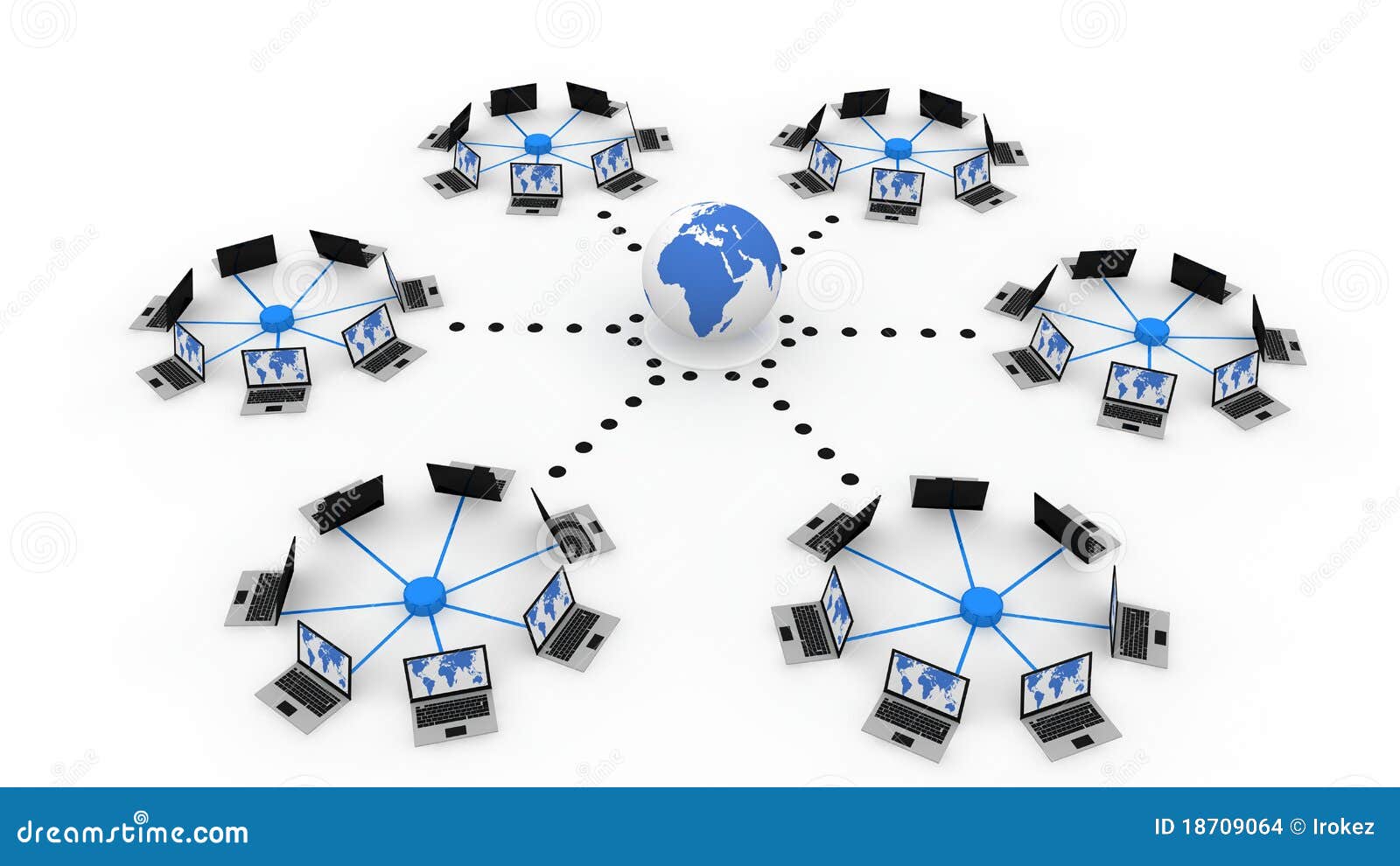 Réseau informatique global illustration stock. Illustration du emploi ...