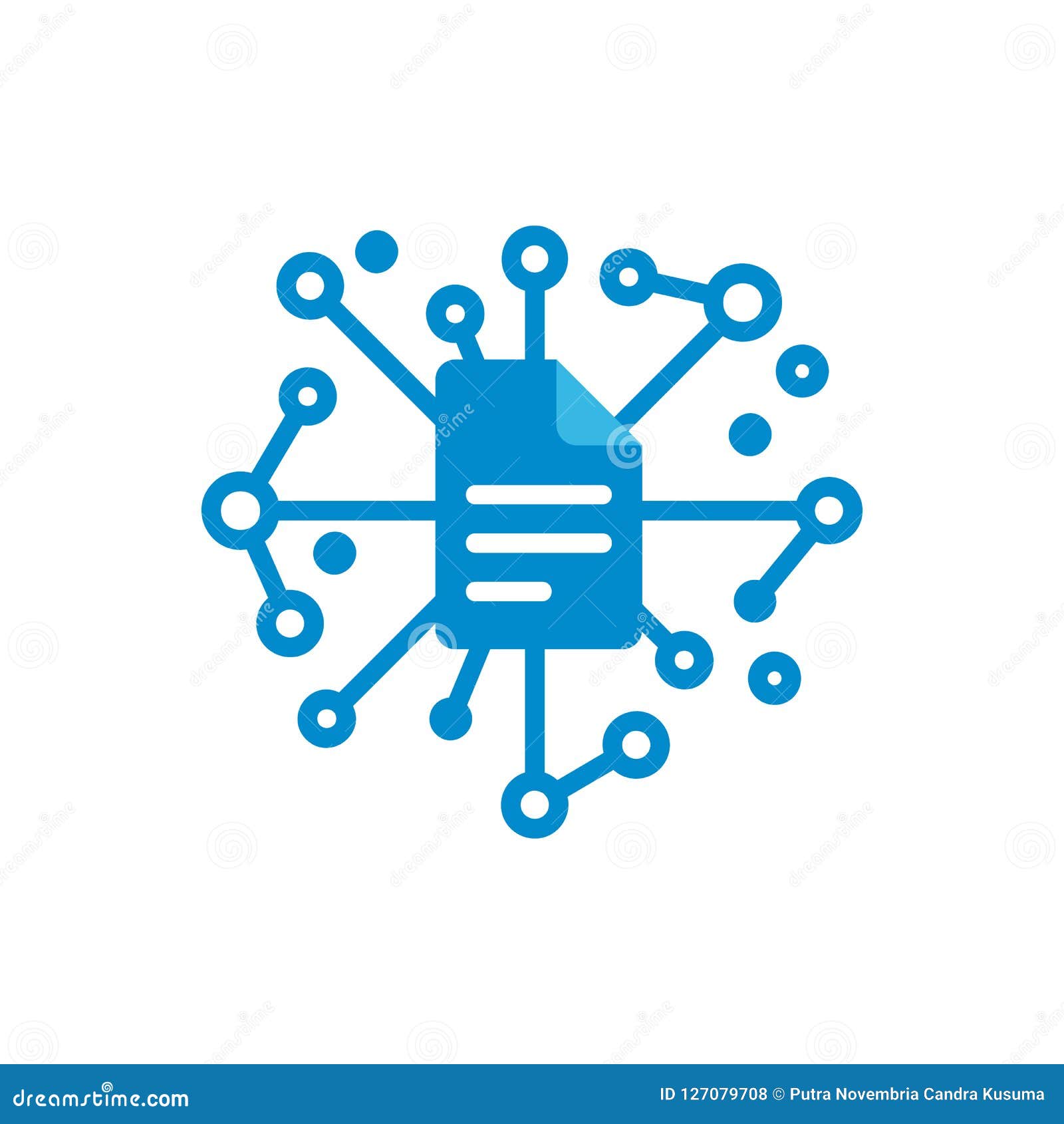 Réseau Logo Icon Design De Document Illustration de Vecteur ...