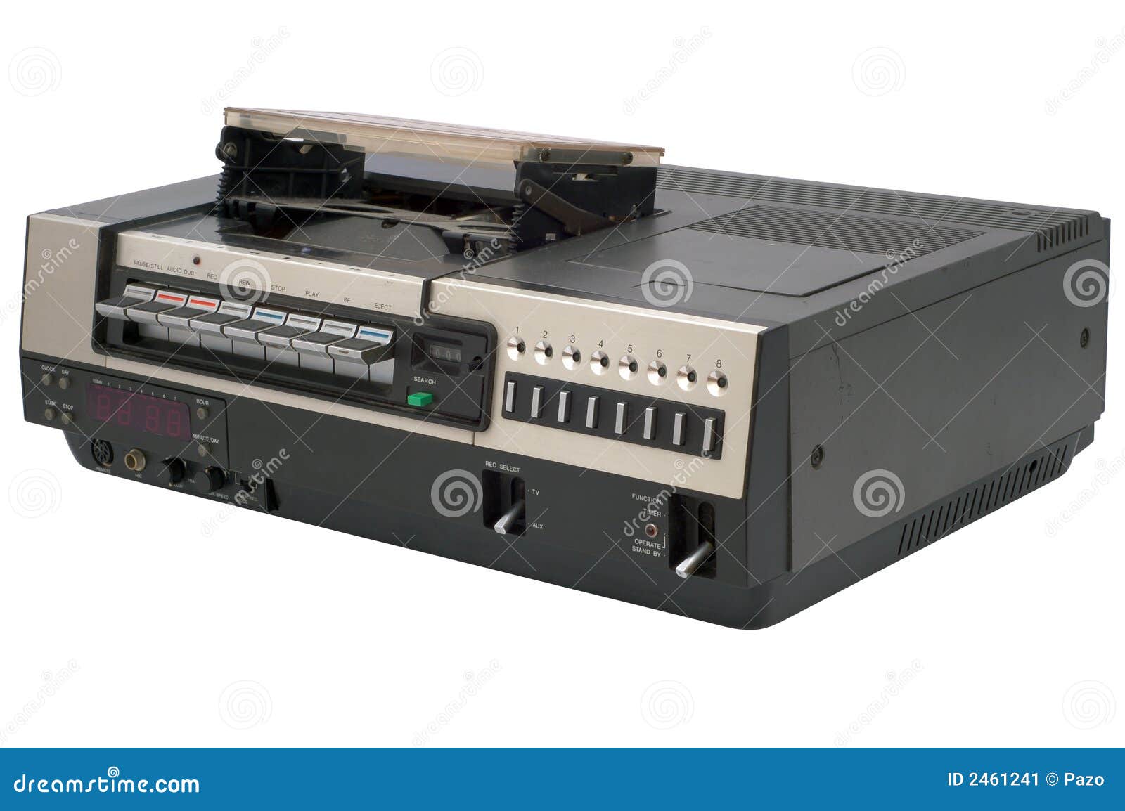 Rétro magnétoscope image stock. Image du joueur, medias - 2461241