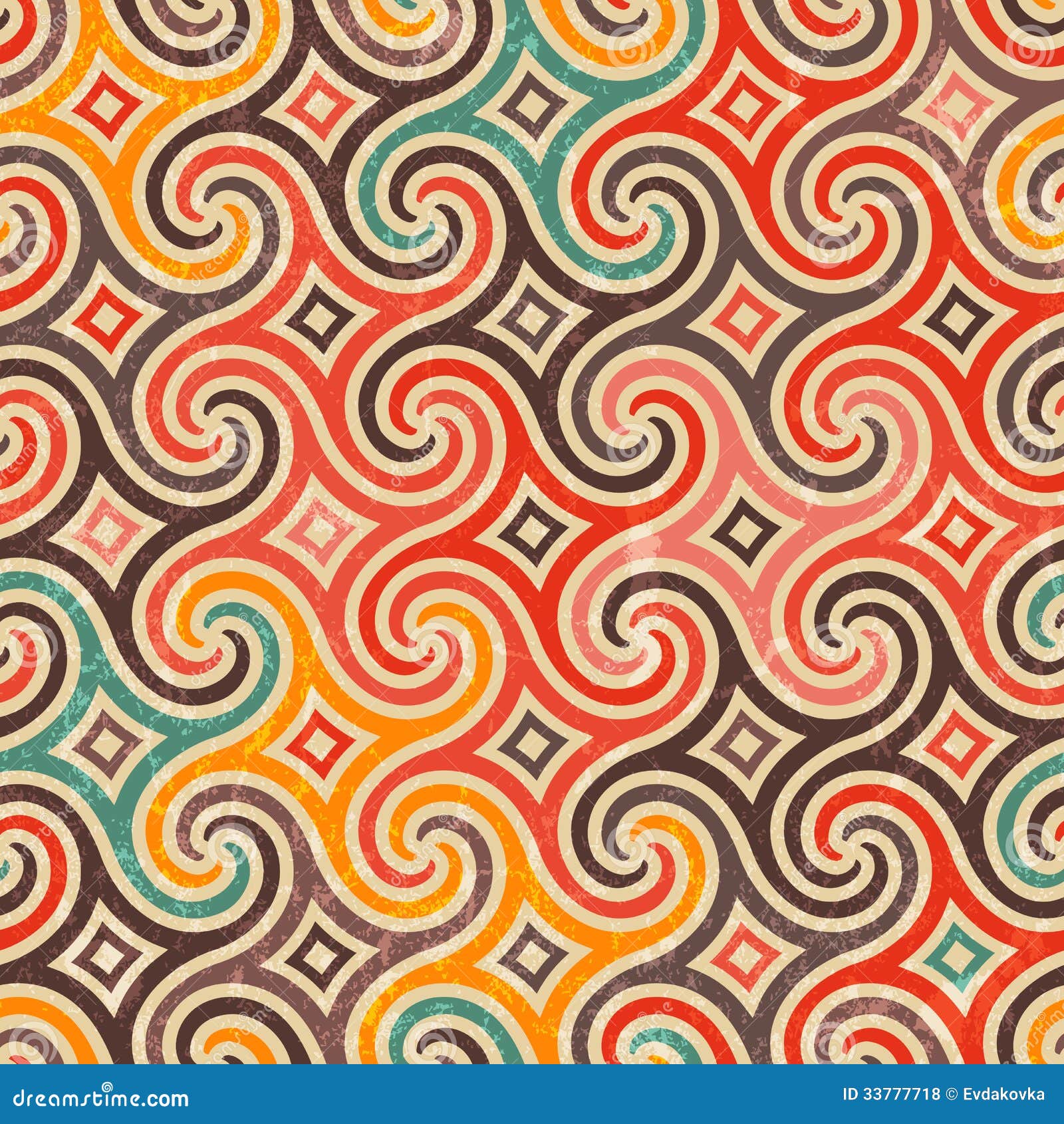 Rétro Modèle Avec Des Remous. Illustration de Vecteur - Illustration du ...