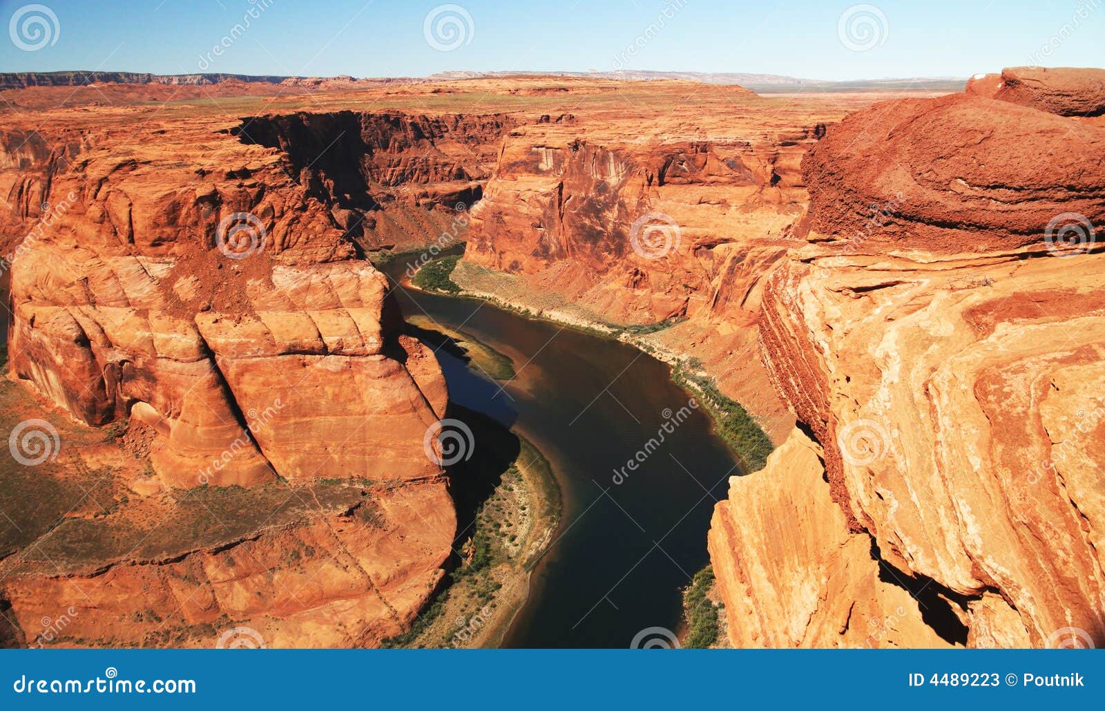 Río De Colorado Del Meandro Imagen de archivo - Imagen de meandro ...