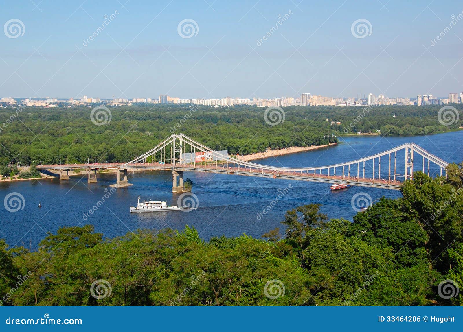 Río De Dnieper, Kiev Ucrania Foto de archivo - Imagen de cielo, ciudad ...