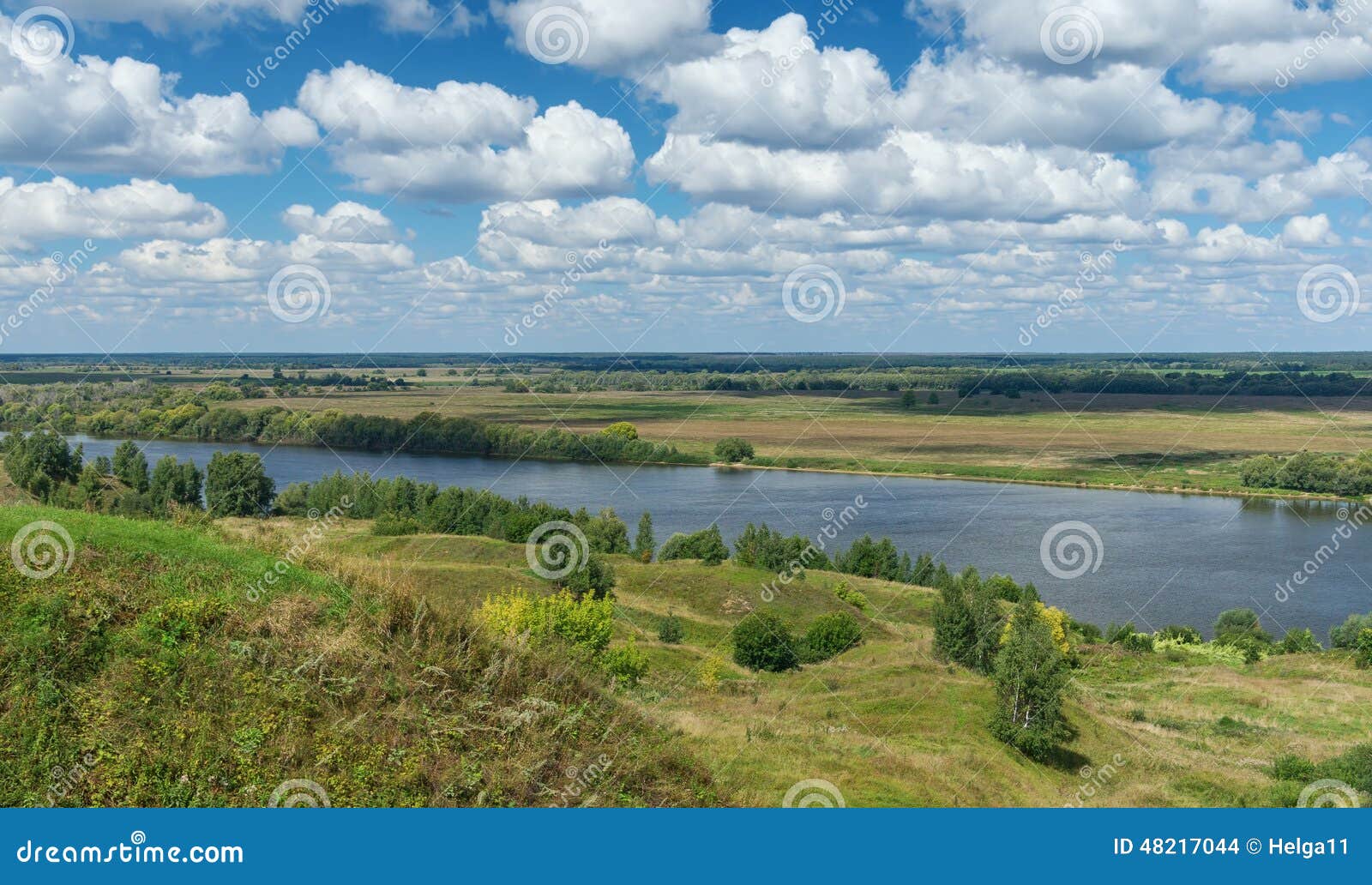 Río de Oka Rusia central foto de archivo. Imagen de europa - 48217044