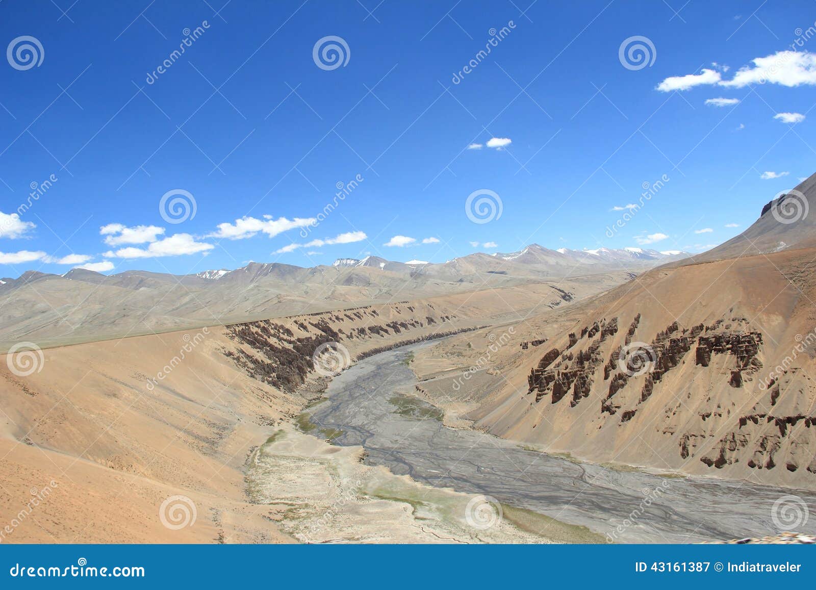 Río Indo, Ladakh, la India imagen de archivo. Imagen de paisaje - 43161387