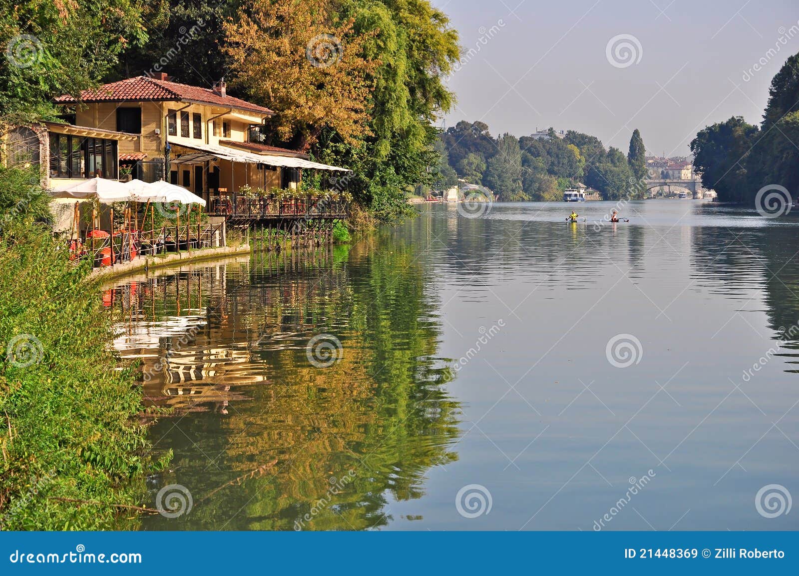Río Po imagen de archivo. Imagen de agua, relaje, escena - 21448369