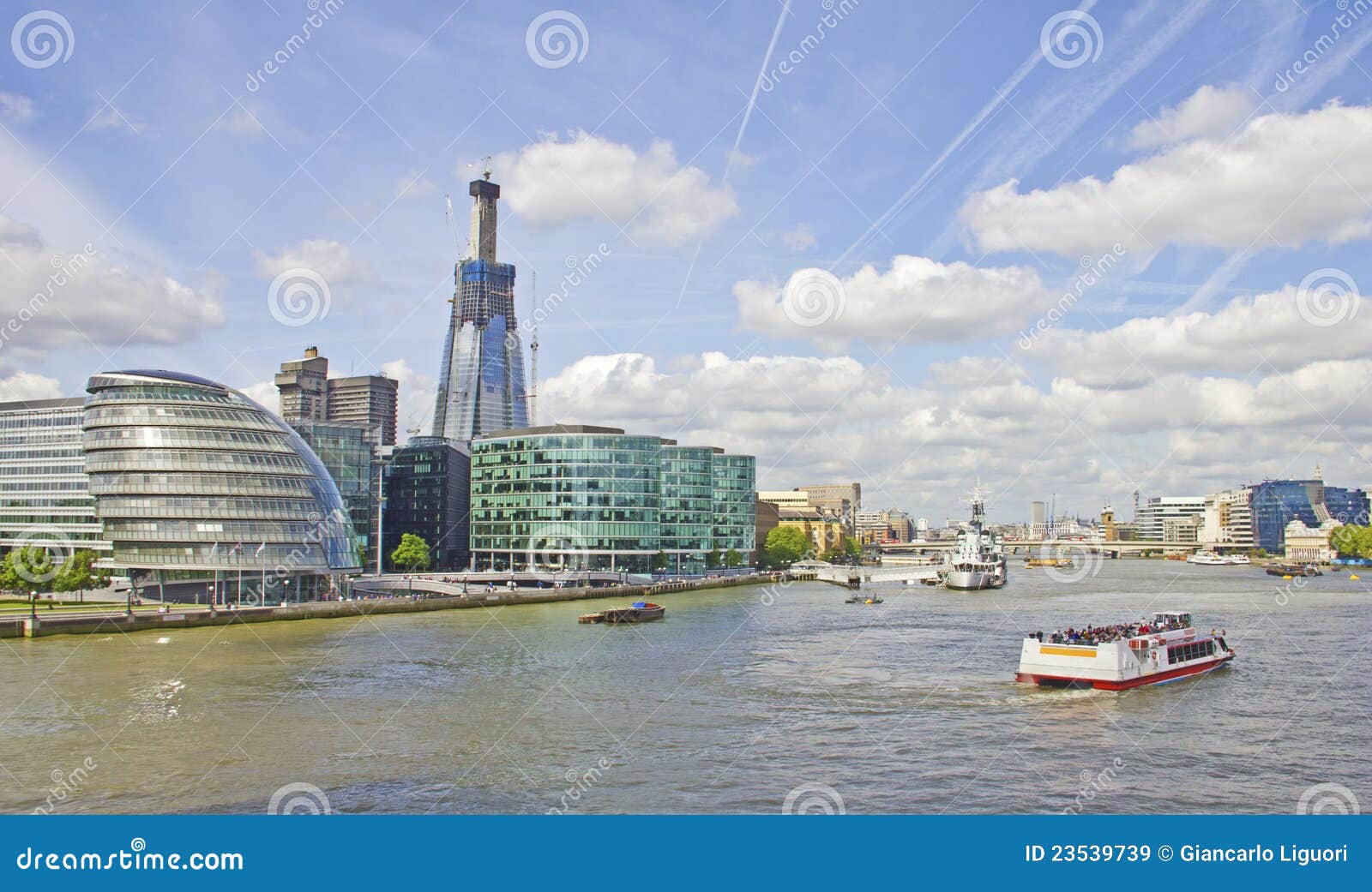 Río Thames en Londres imagen de archivo. Imagen de turismo - 23539739