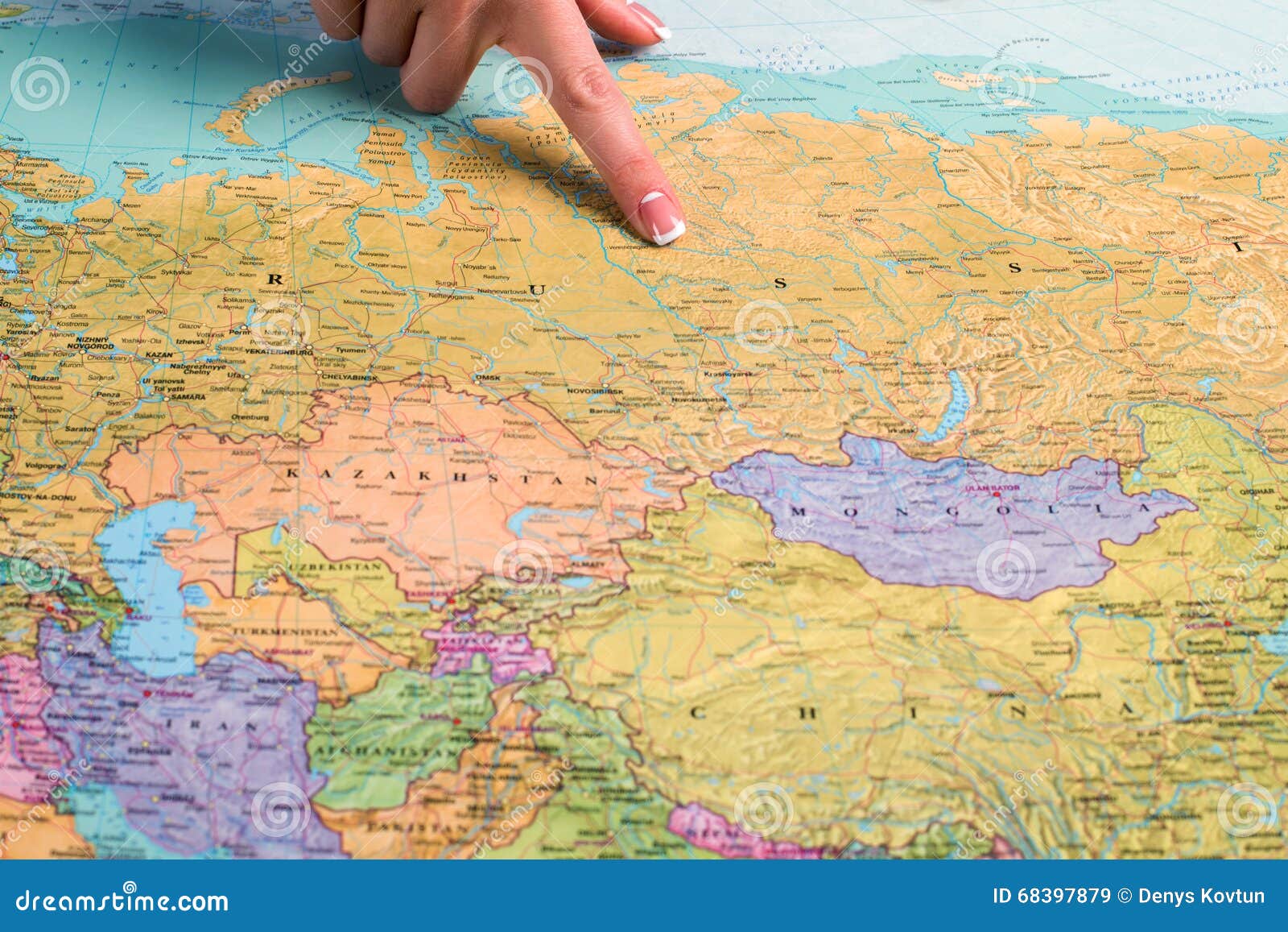 Rússia no mapa do mundo imagem de stock. Imagem de mapa - 68397879