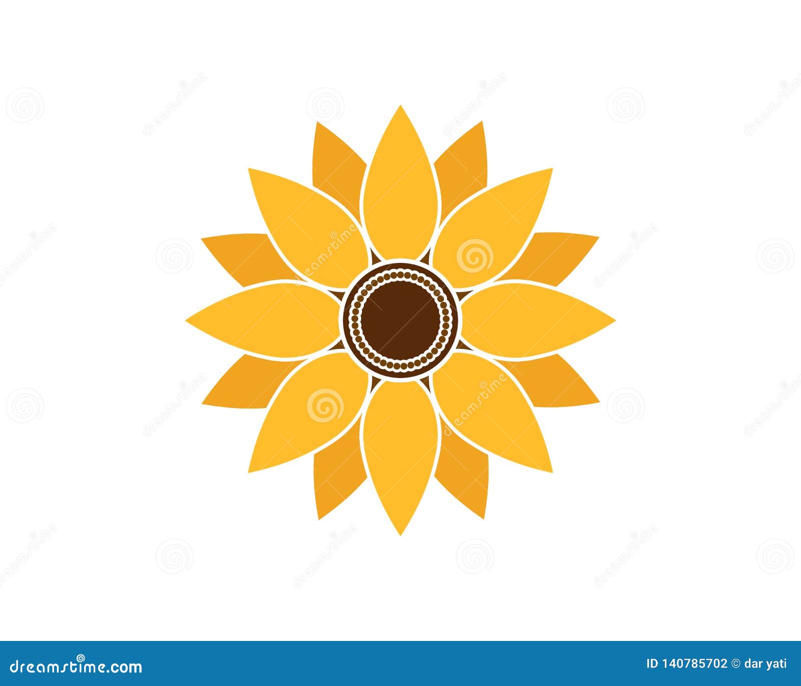 Sunflower Logo Template Vector Icon Stock Illustration - Illustration ...