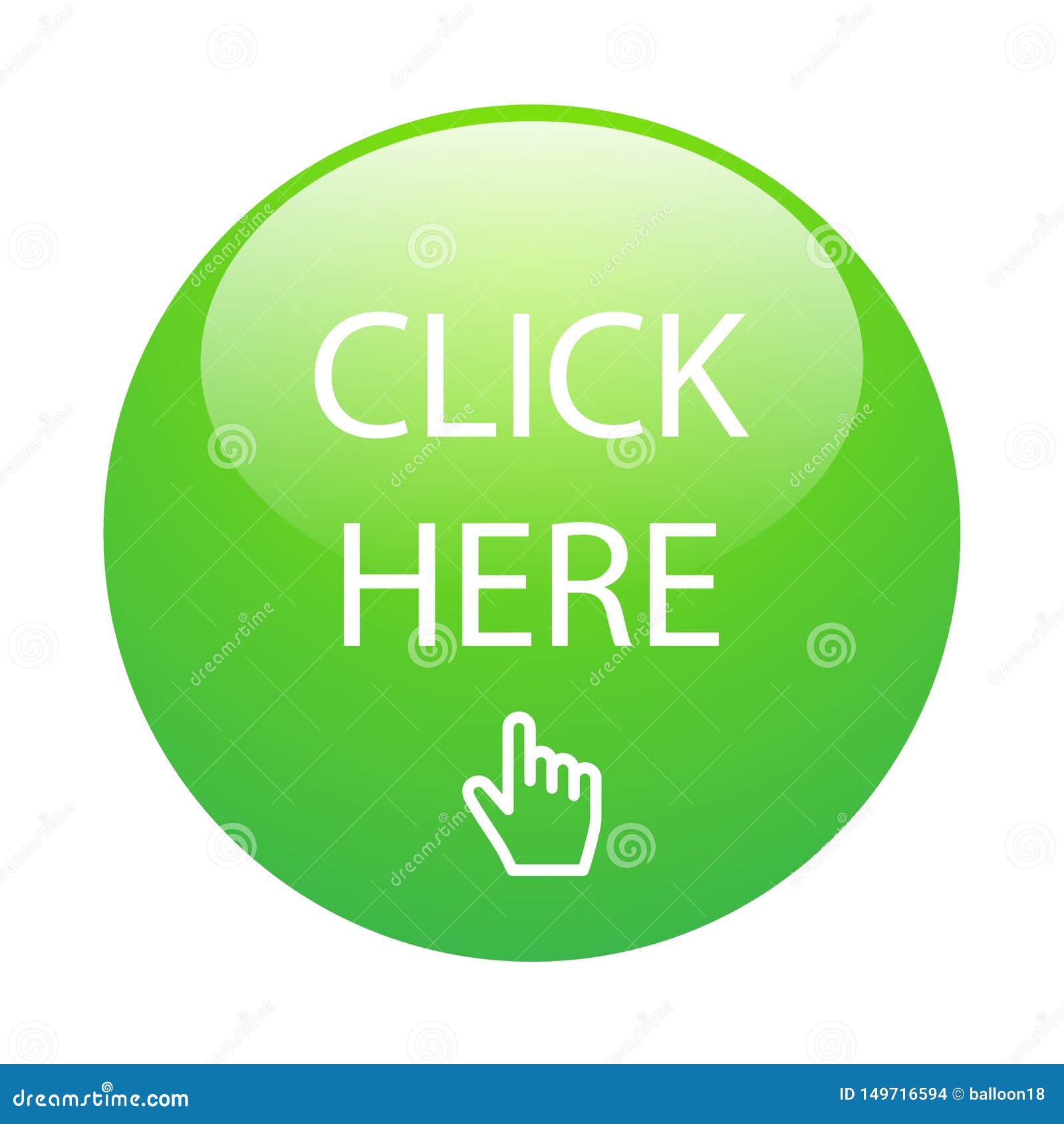 Click here button stock vector. Illustration of choose - 149716594