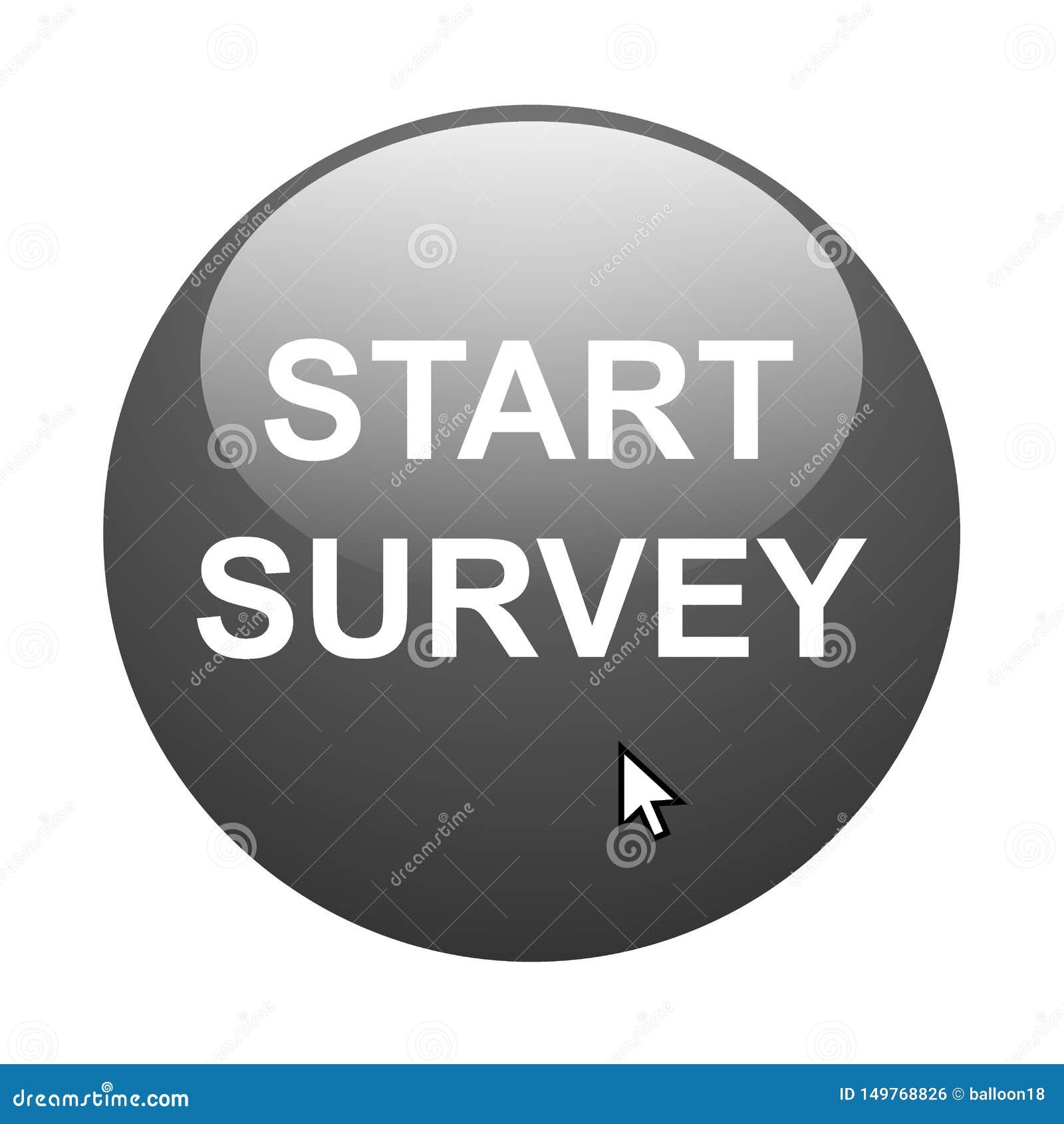Start survey stock vector. Illustration of icon, computer - 149768826