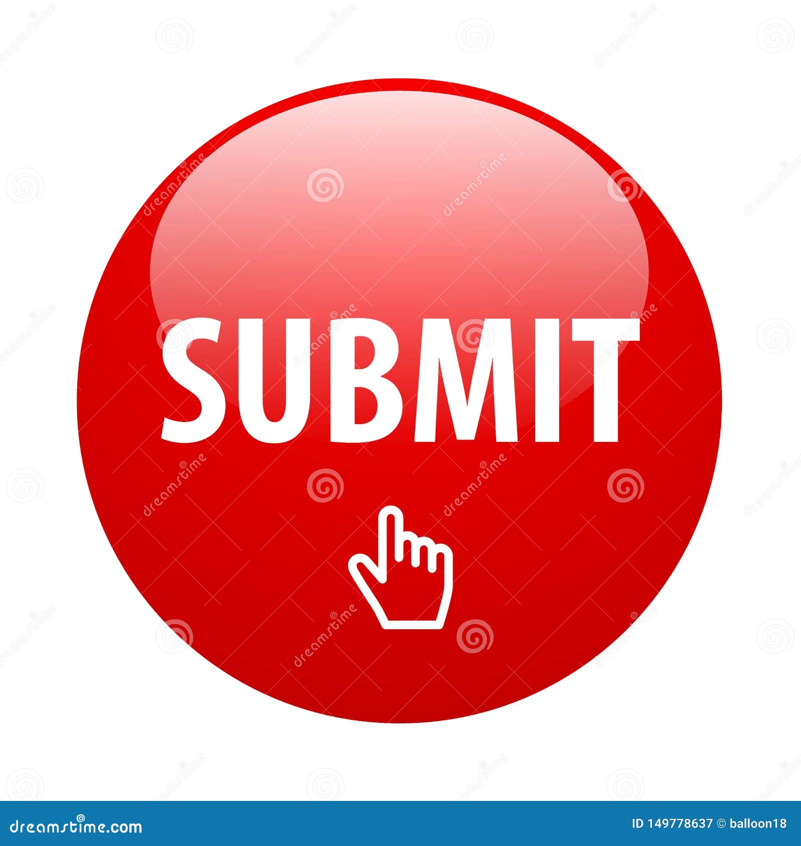 Submit button stock vector. Illustration of application - 149778637
