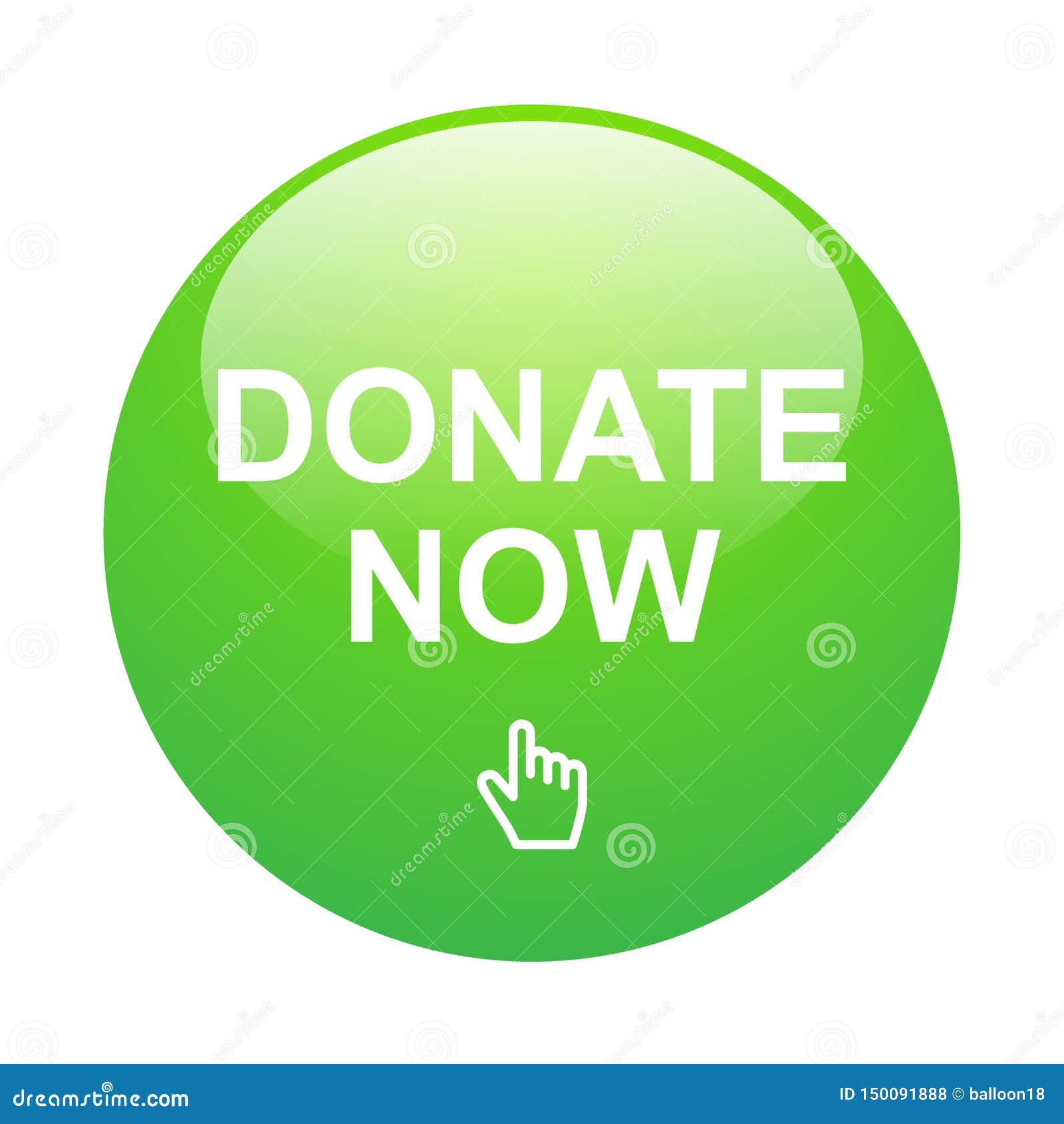 Donate now button stock vector. Illustration of drop - 150091888