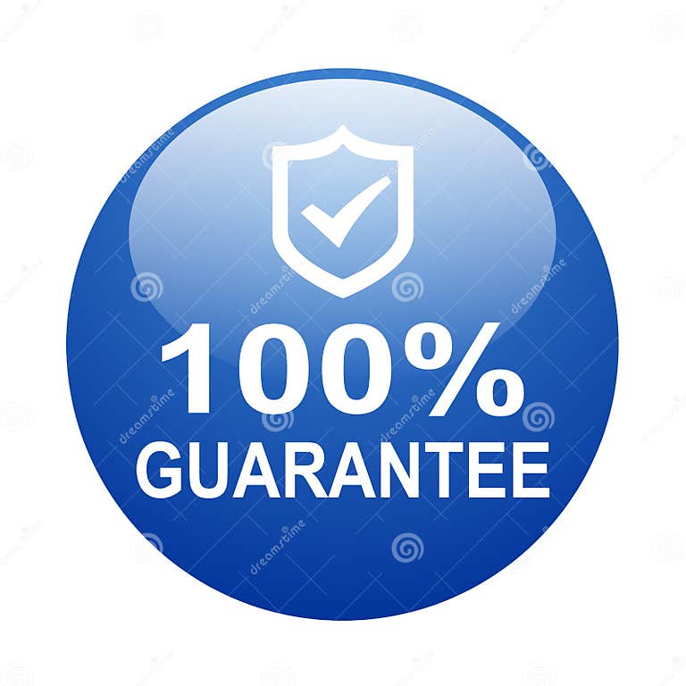 100 guarantee stock vector. Illustration of certificate - 156037001