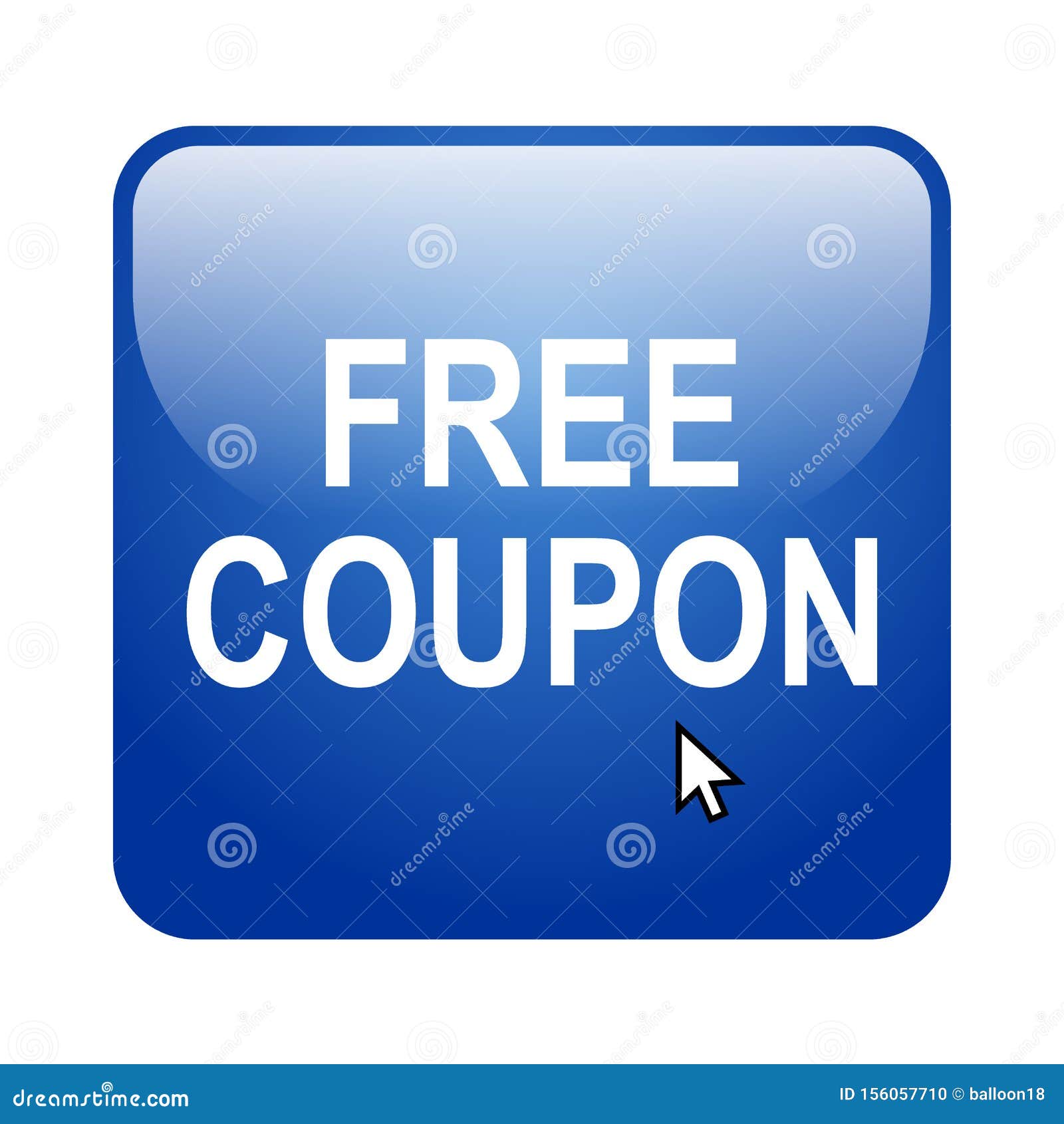 Free coupon stock vector. Illustration of coupon, icon - 156057710