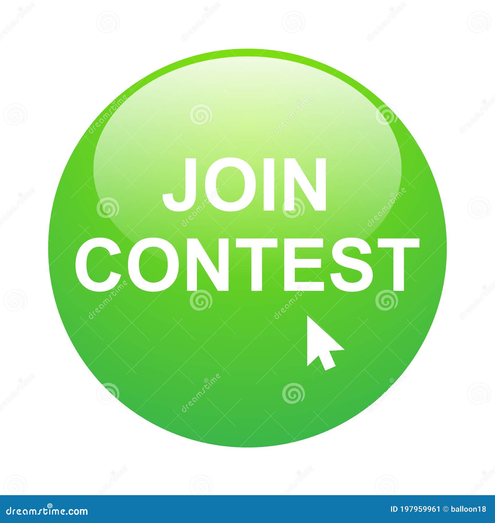 Join contest Button stock vector. Illustration of icons - 197959961